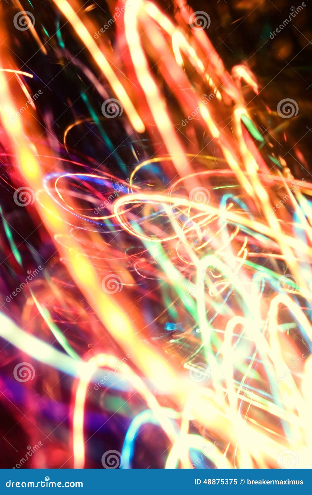 Abstract neon lights. stock image. Image of street, glitch - 48875375