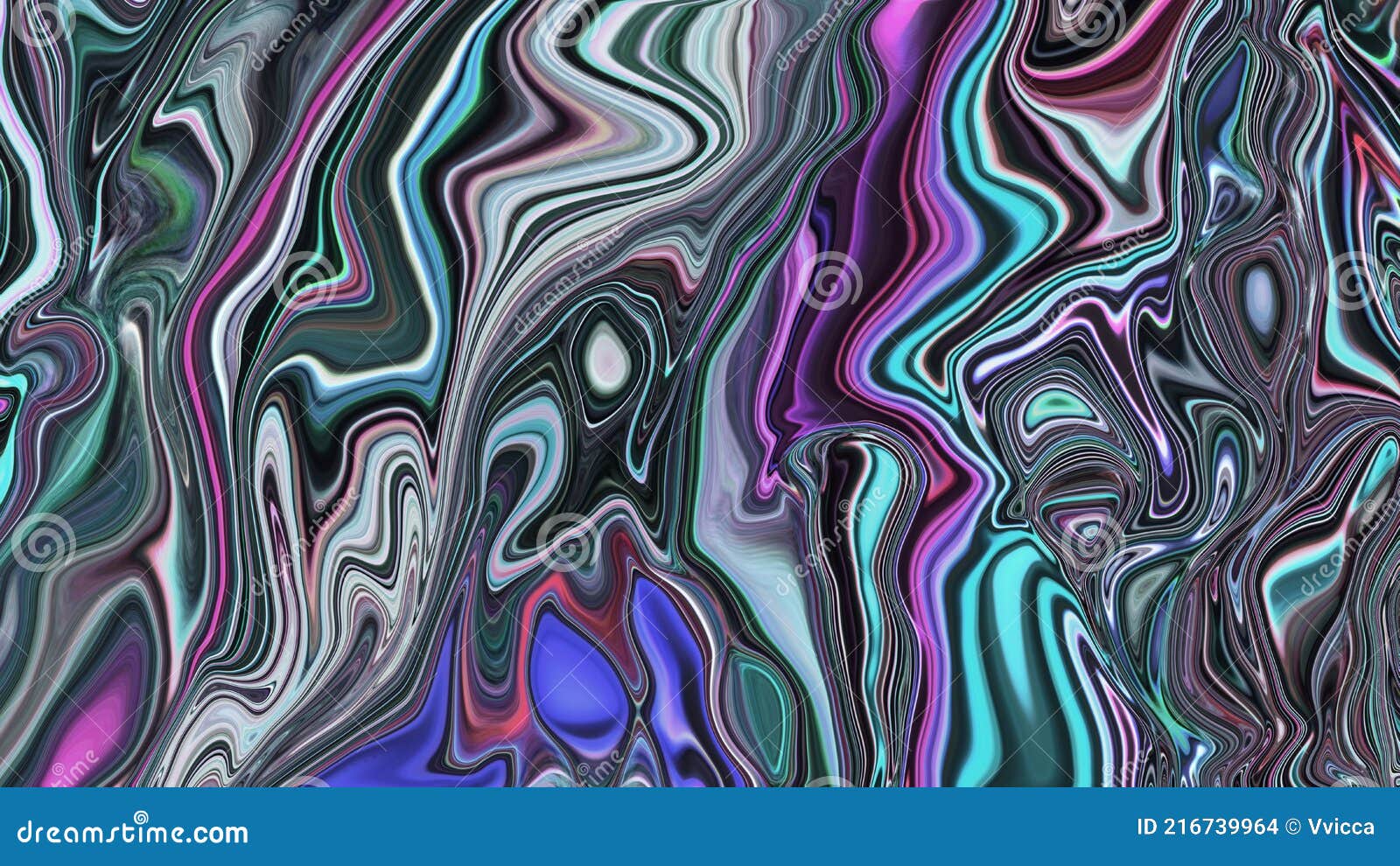 Abstract Neon Multicolored Liquid Background Stock Illustration ...