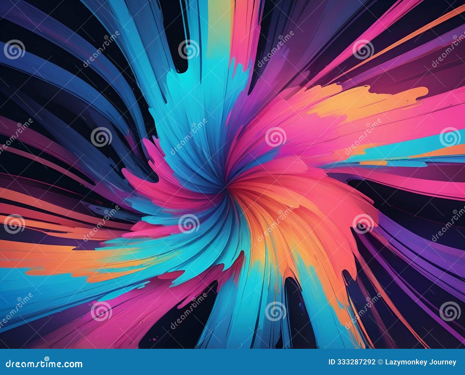 Abstract Neon Pastel Color Spin Effect Background Stock Illustration ...