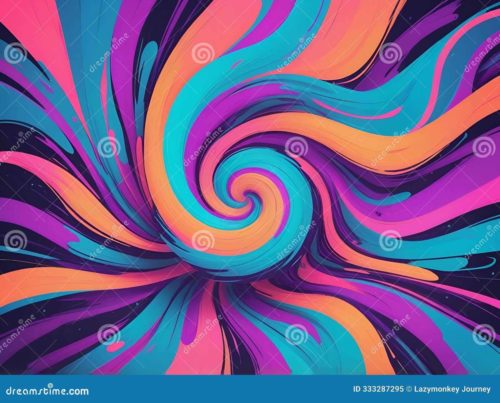 Abstract Neon Pastel Color Spin Effect Design Background Stock ...