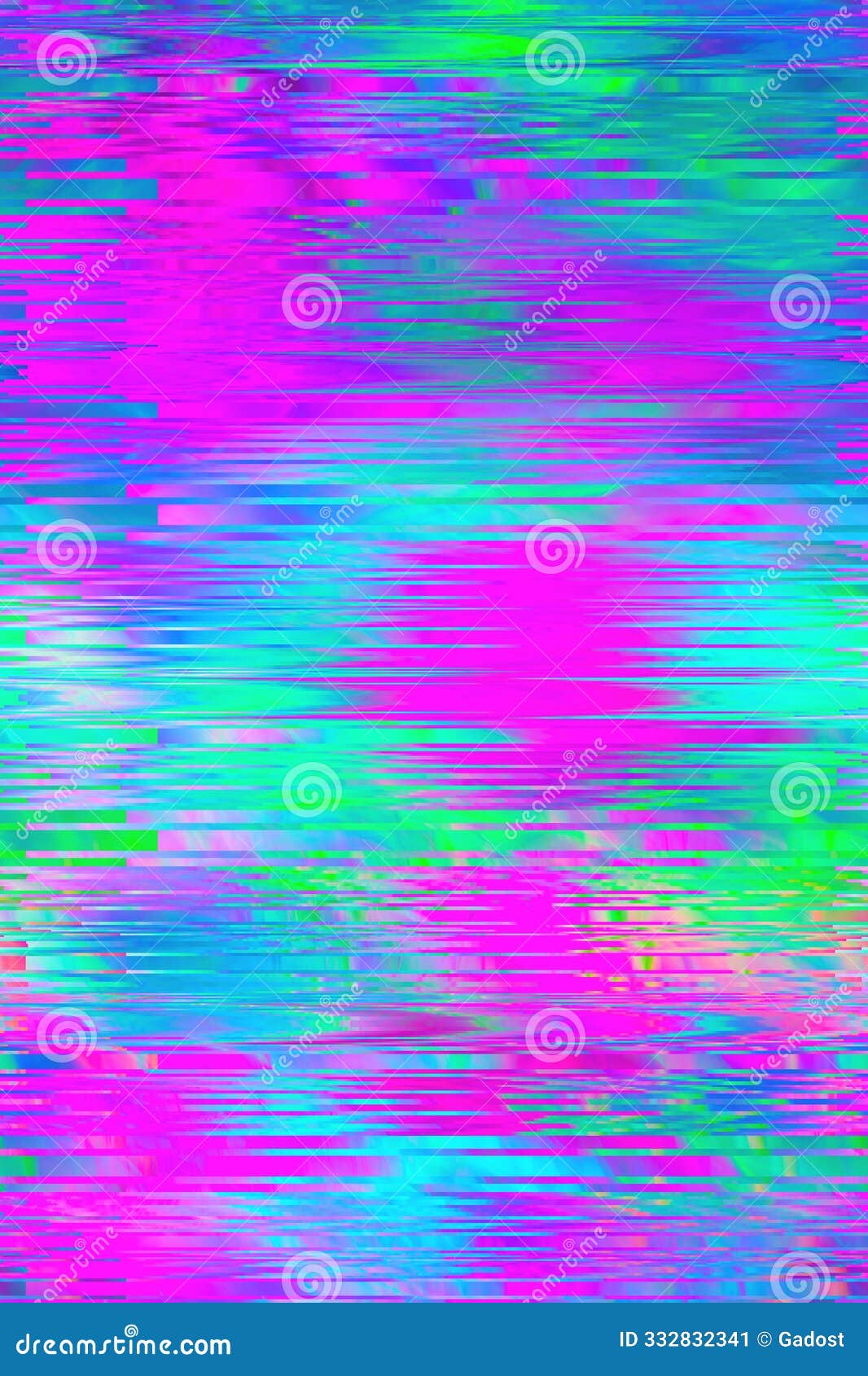 Motion Glitch Interlaced Distorted Textured Black White Futuristic Background Royalty-Free Stock ...