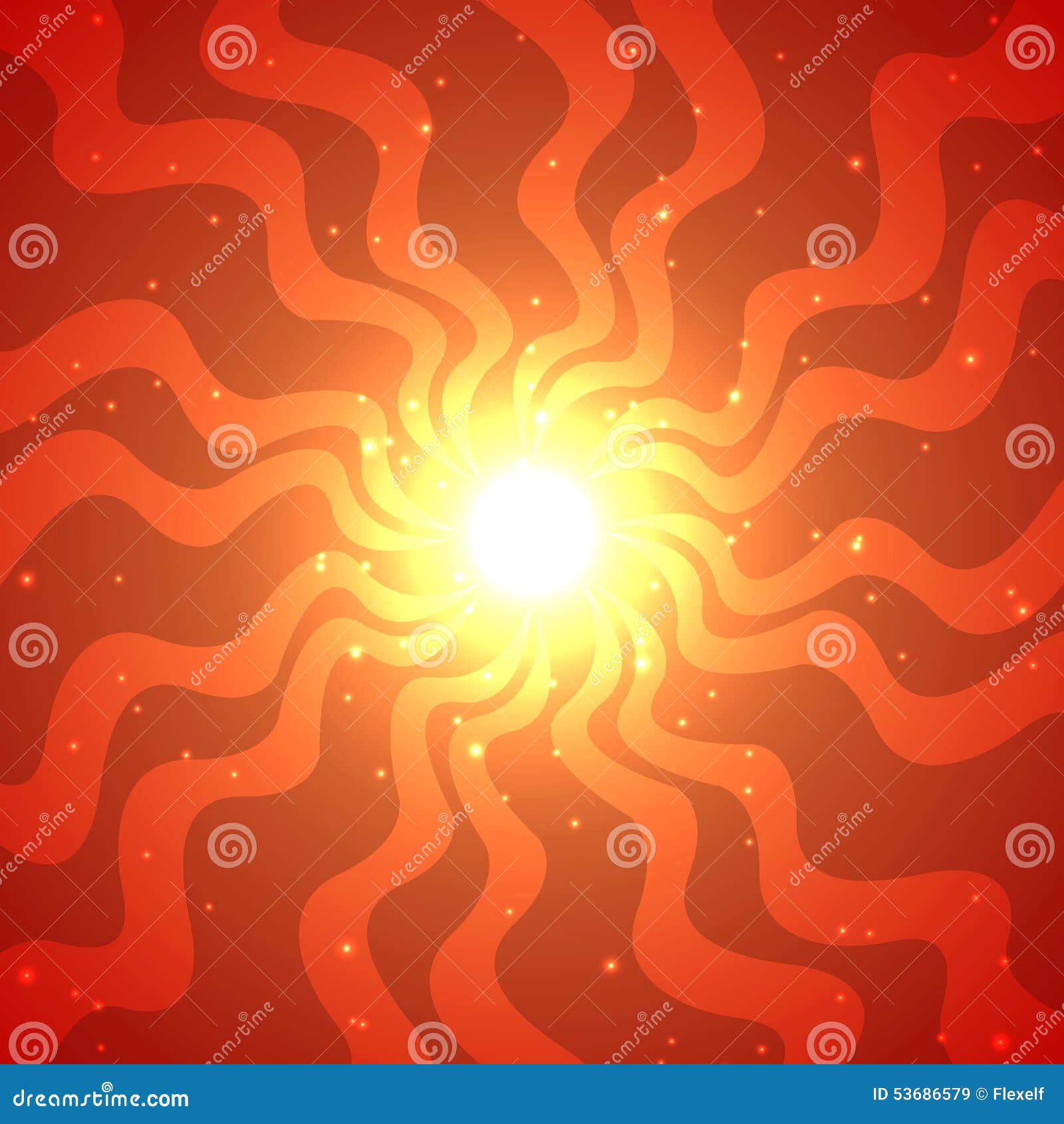 Abstract neon sun stock vector. Illustration of ripple - 53686579