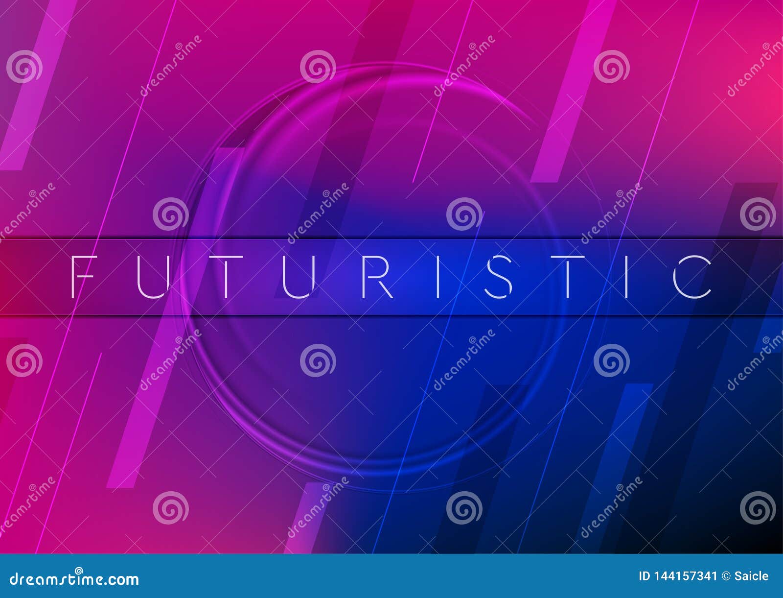 Abstract Neon Tech Geometric Vector Background Stock Vector ...