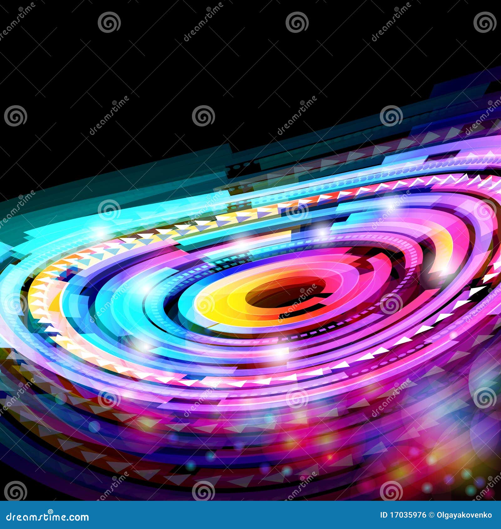 Neon Technology Background. Vector Illustration | CartoonDealer.com ...