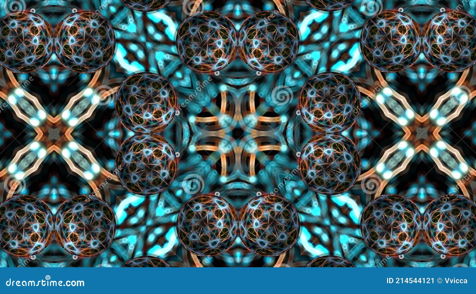 Abstract Neon Texture Background with Spheres Stock Illustration ...