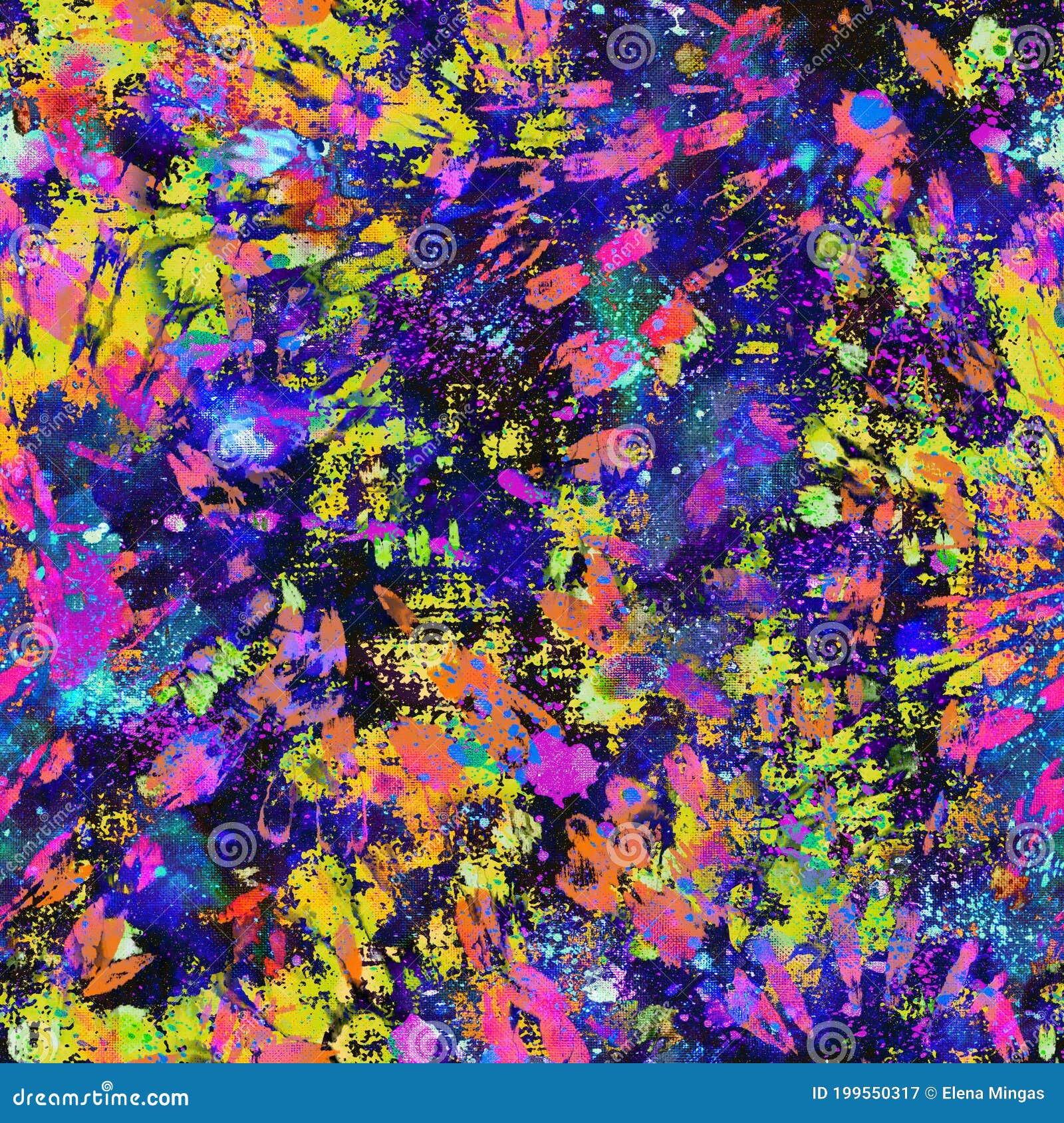 Abstract Neon Texture Splash Print Stock Image - Image of triangular ...