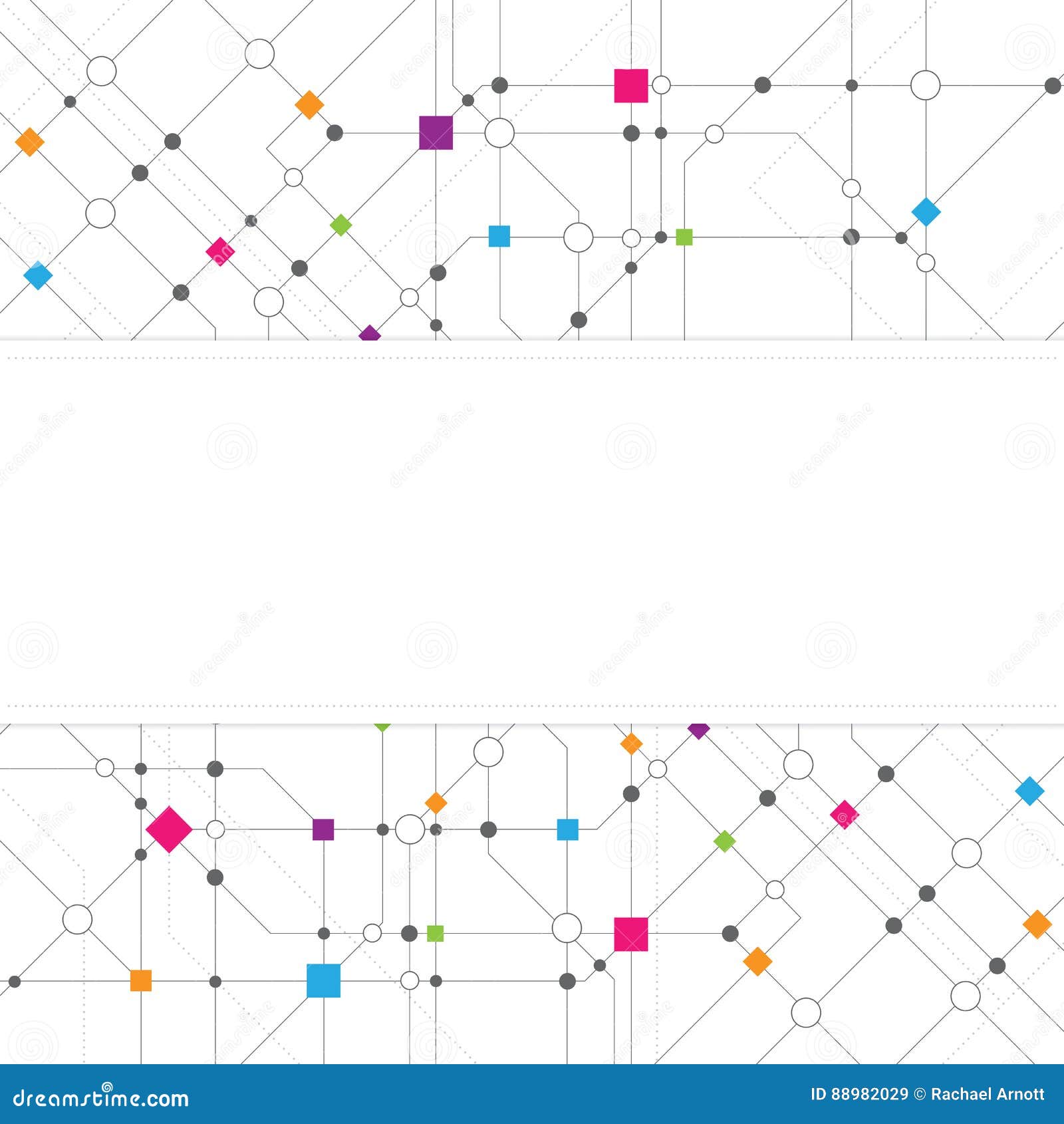 Abstract Network Background with Banner Stock Vector - Illustration of ...