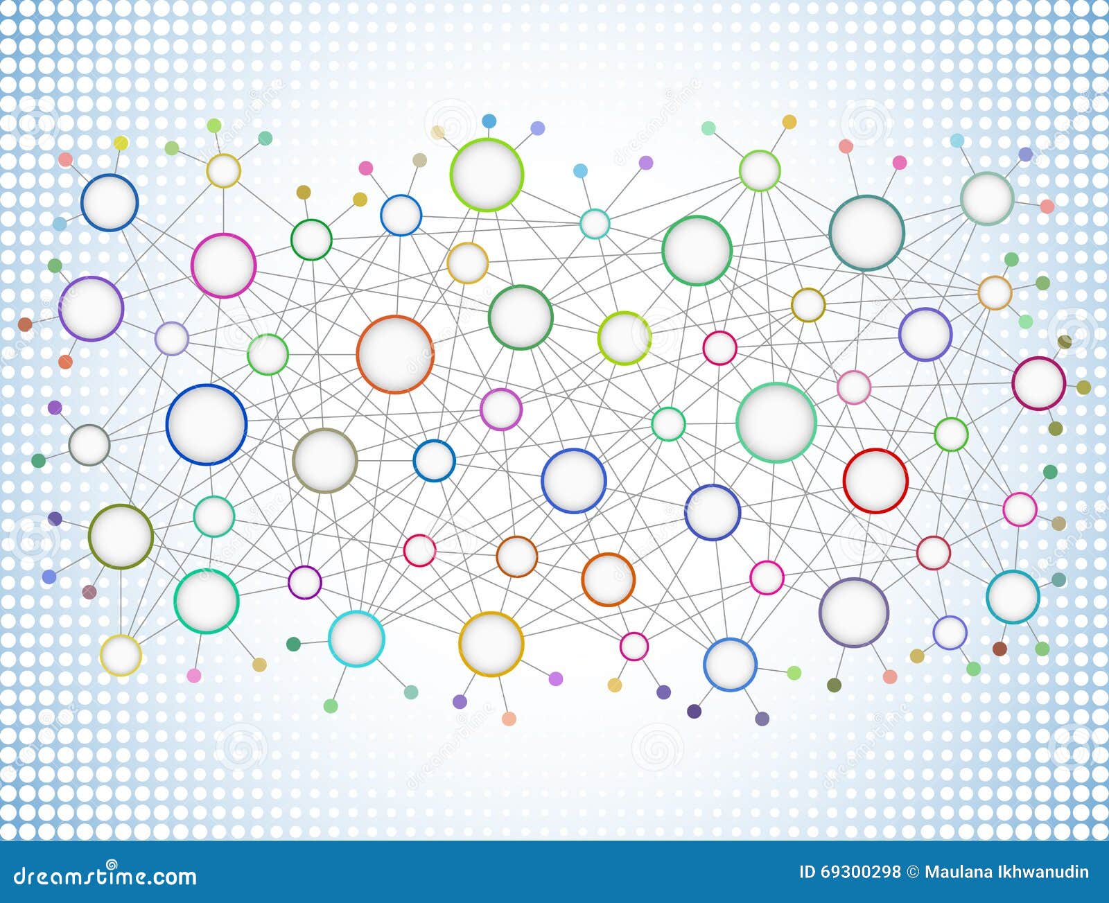 Abstract Network Background II Stock Vector - Illustration of circles ...