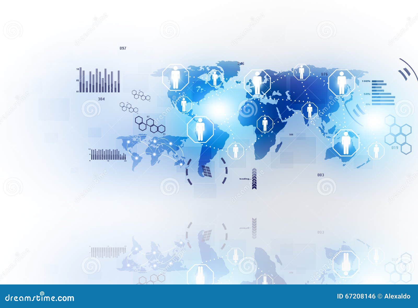 Abstract Network Business Background Stock Illustration - Illustration ...