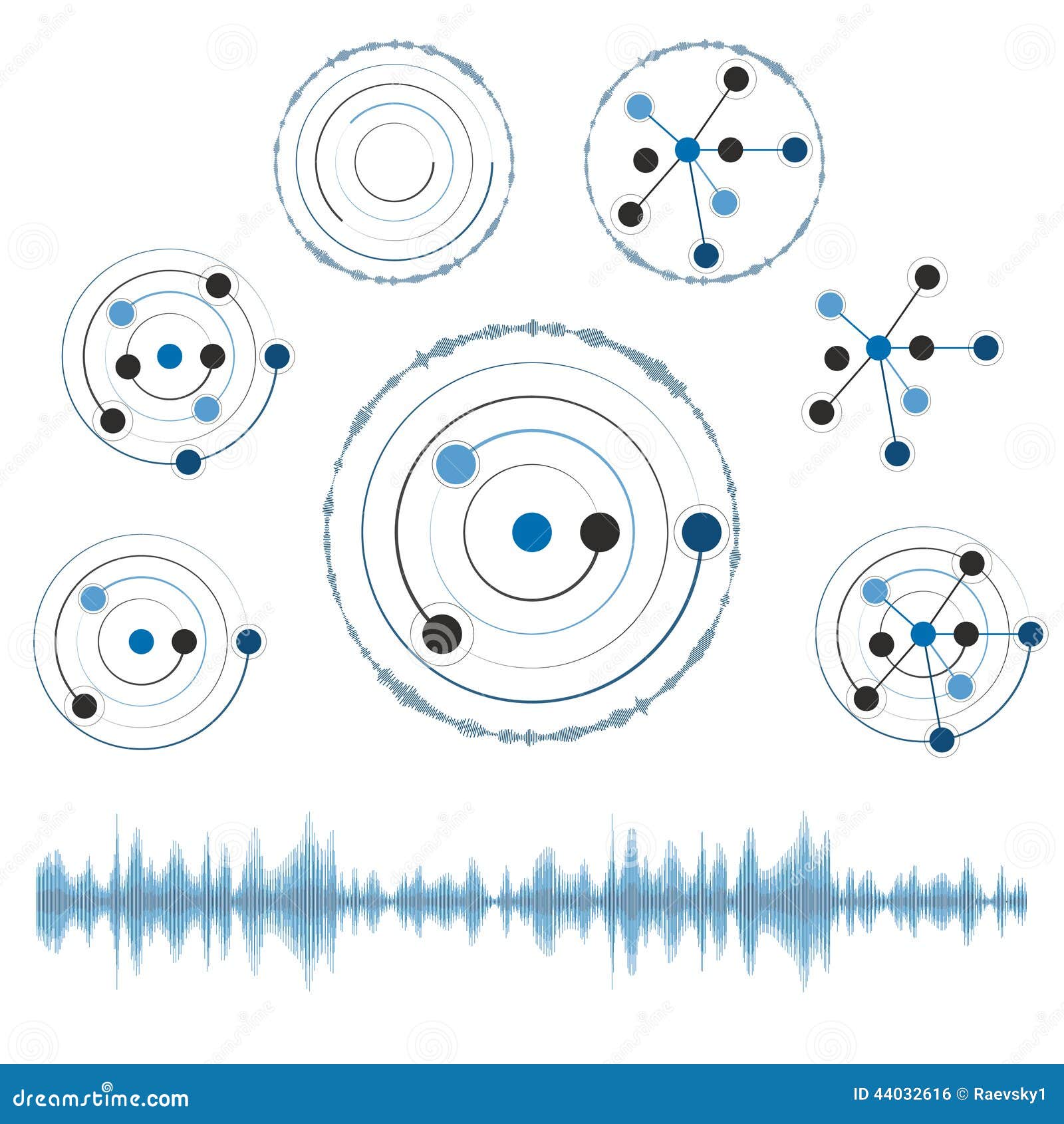 Abstract Network with Circles, Vector Eps10 Stock Vector - Illustration ...