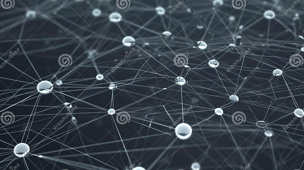 Abstract Dynamic Network Concept Design Stock Illustration ...