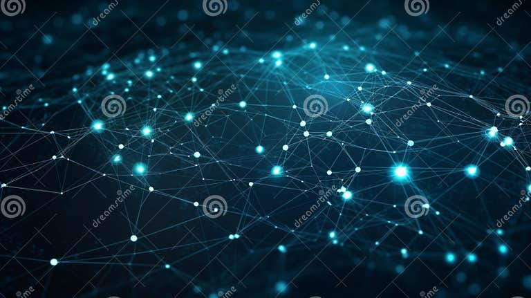 Abstract Dynamic Network Concept Design Stock Illustration ...