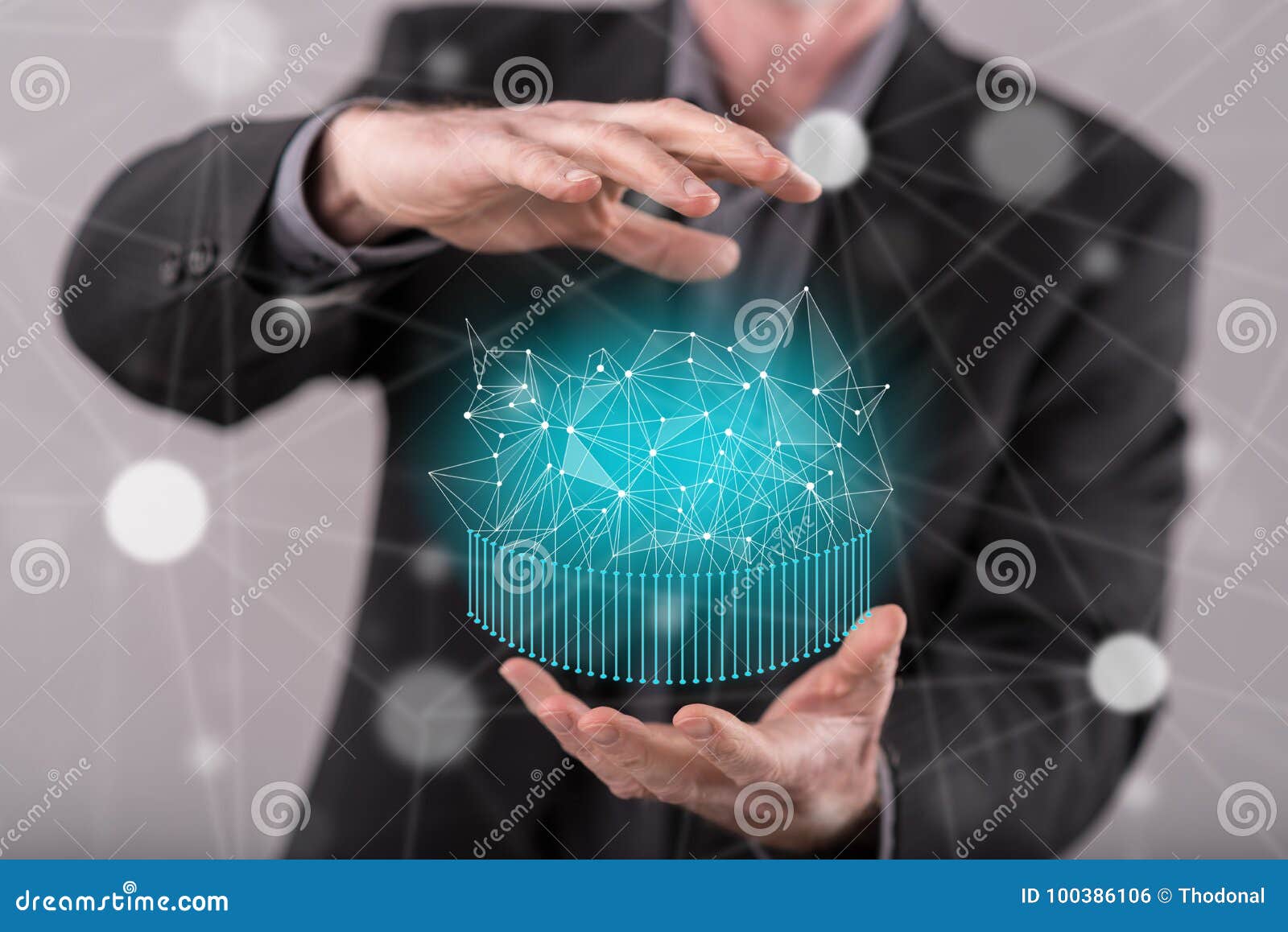 Concept of Abstract Network Stock Photo - Image of technology ...