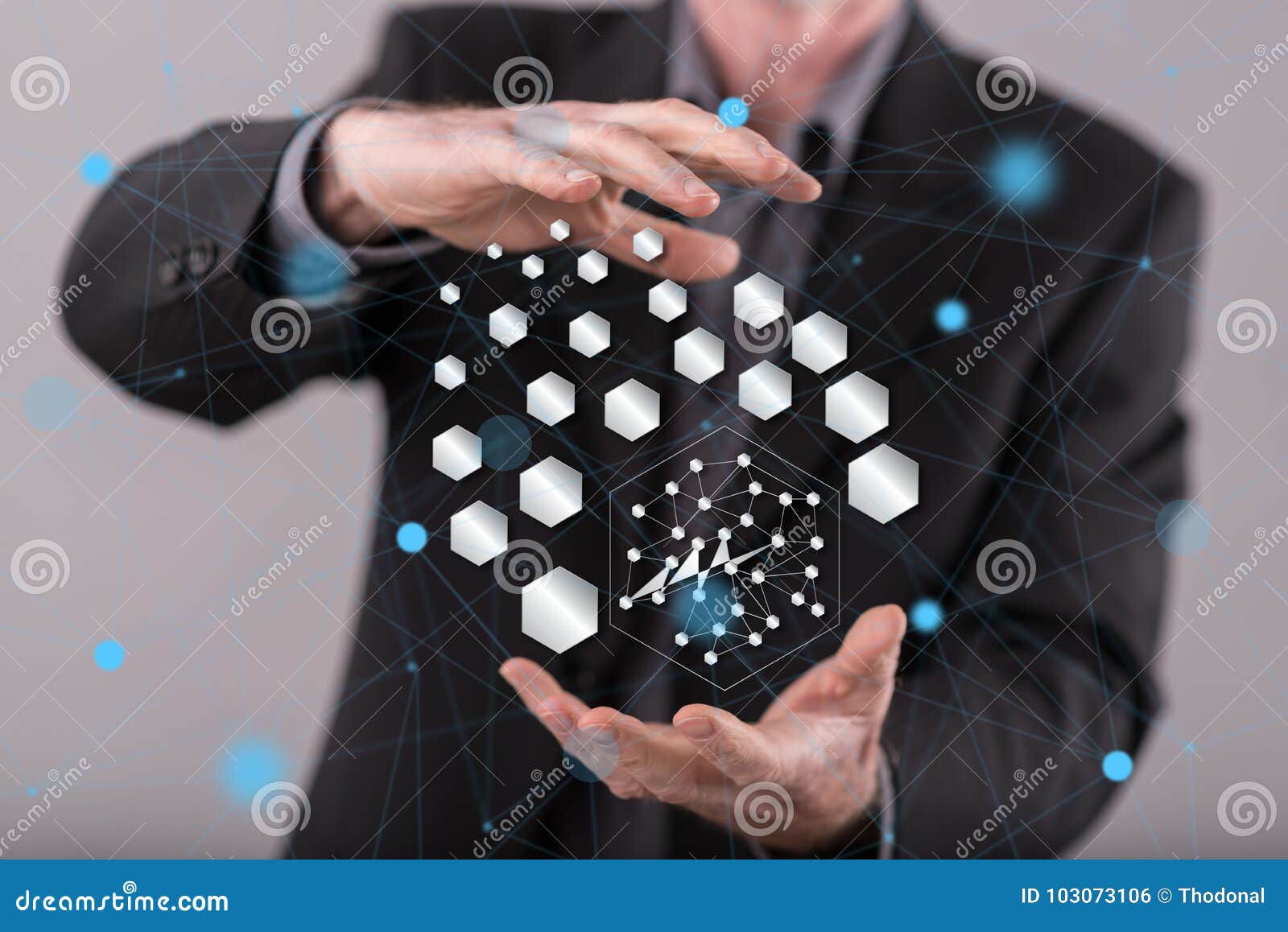 Concept of Abstract Network Stock Photo - Image of concept, structure ...