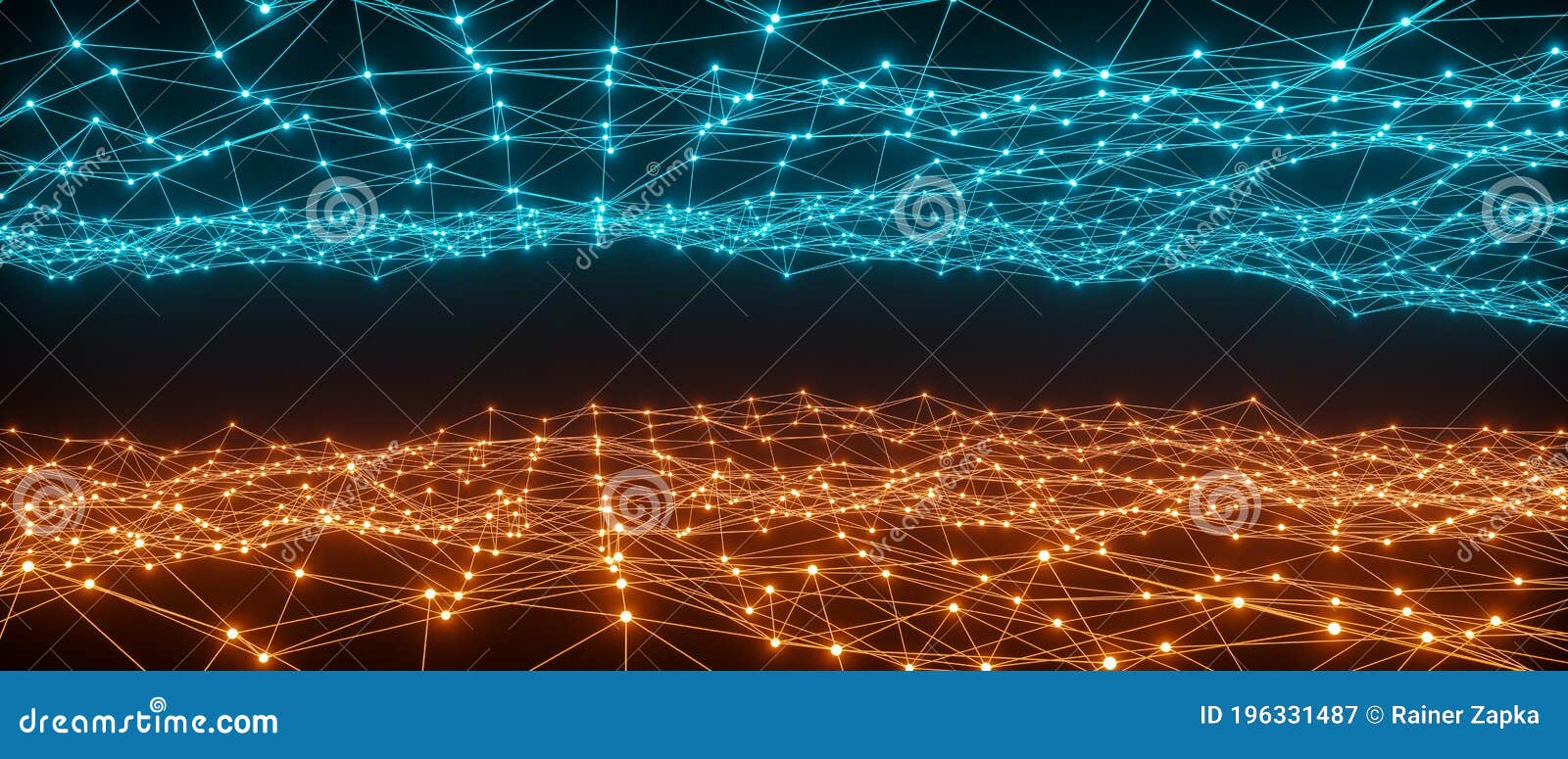 Abstract Network Concept Line Connection Stock Illustration ...