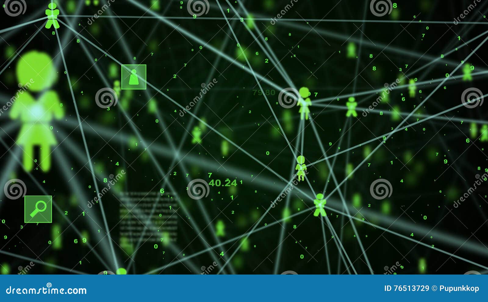 Abstract Network Connection Stock Image - Image of business, line: 76513729