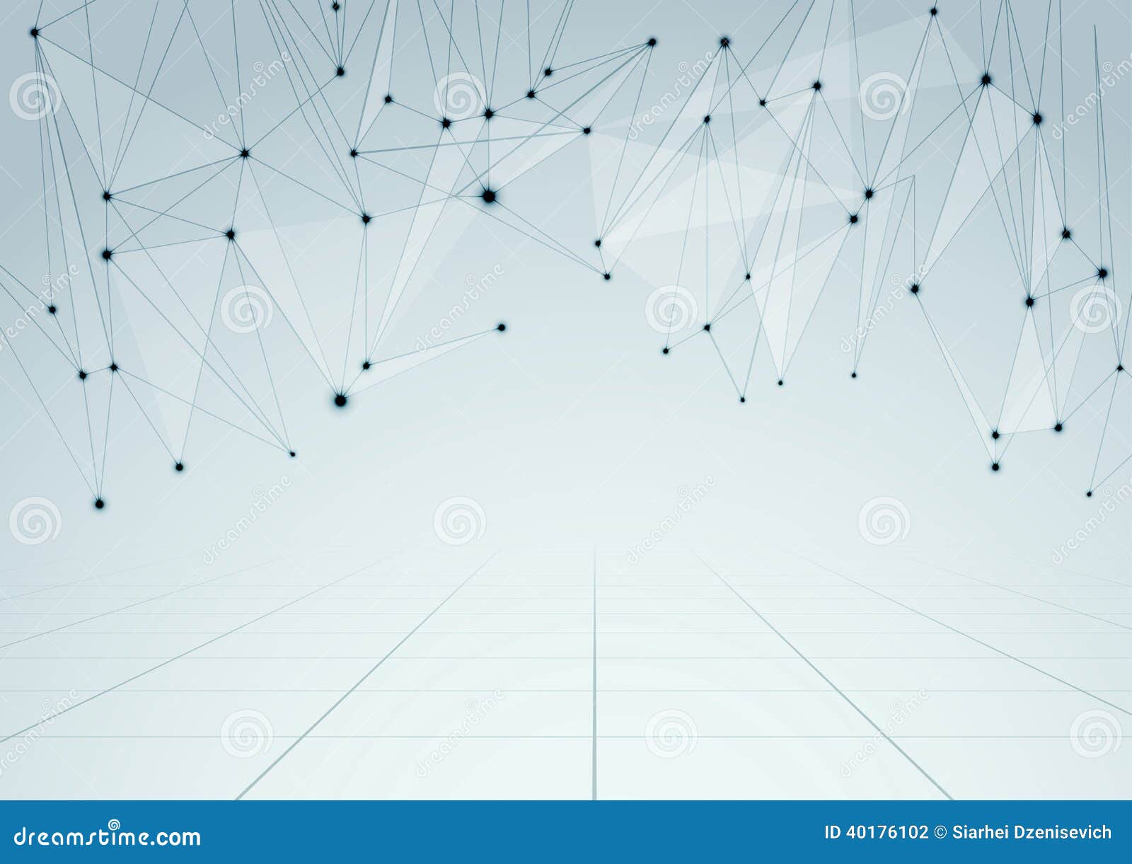 Abstract Network Connections Perspective Backgroun Stock Vector ...