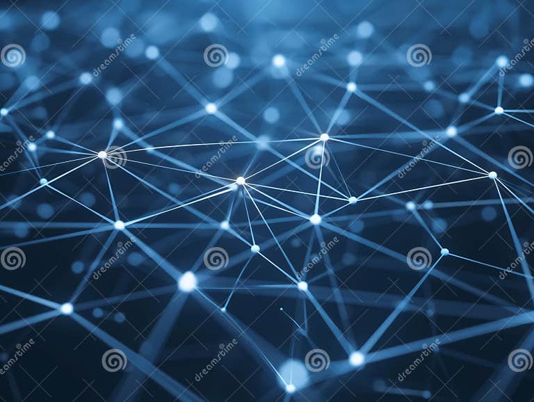 Abstract Network Connectivity Background Stock Image - Image of ...