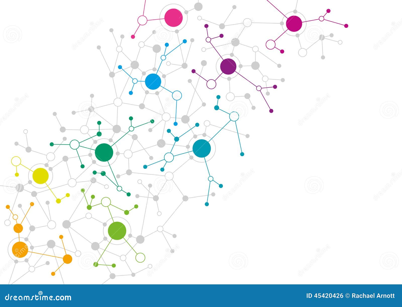 Abstract network design stock vector. Illustration of orange - 45420426