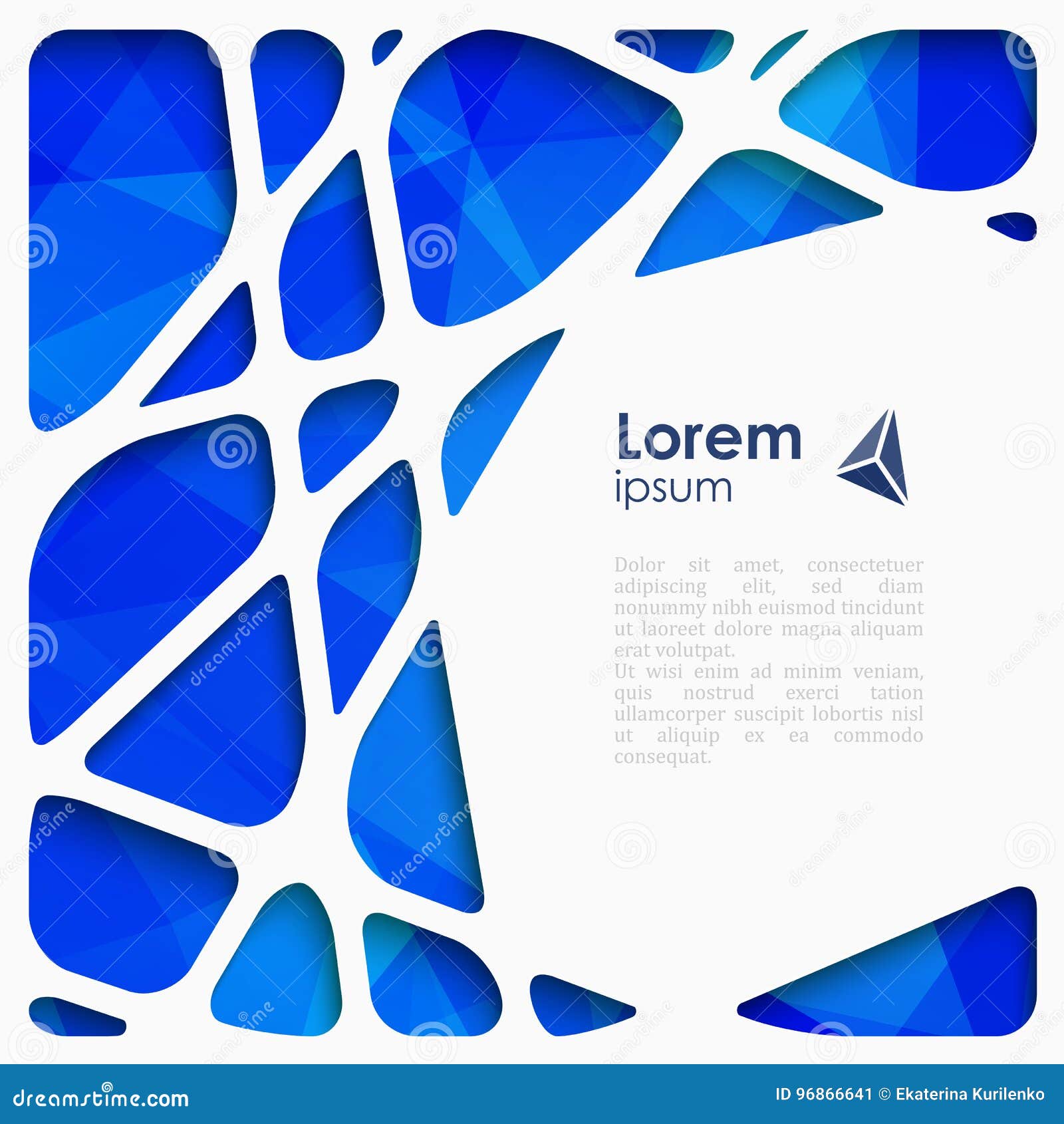 Abstract Network Frame with Triangular Background Stock Vector ...