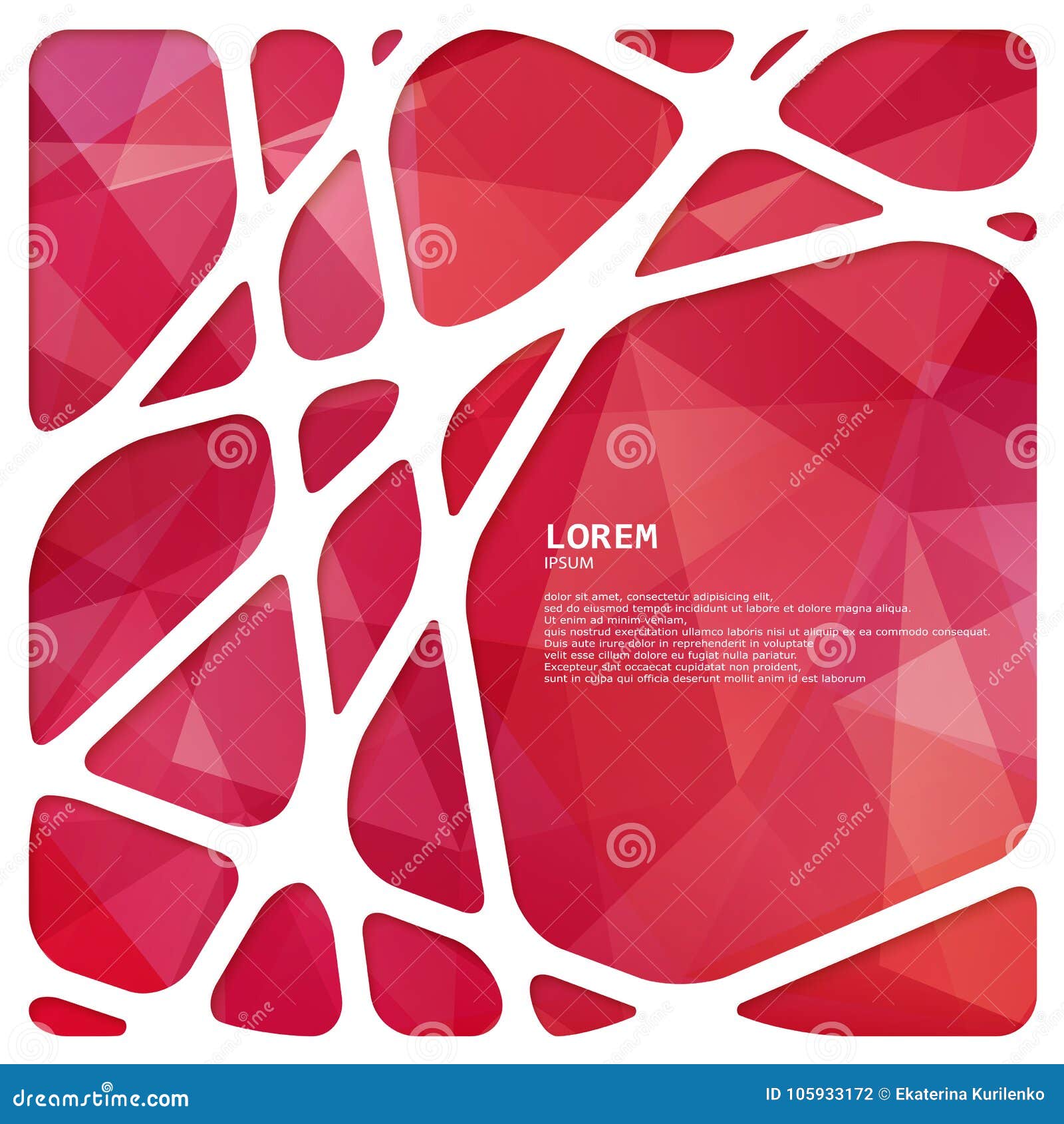 Abstract Network Frame with Triangular Background Stock Vector ...