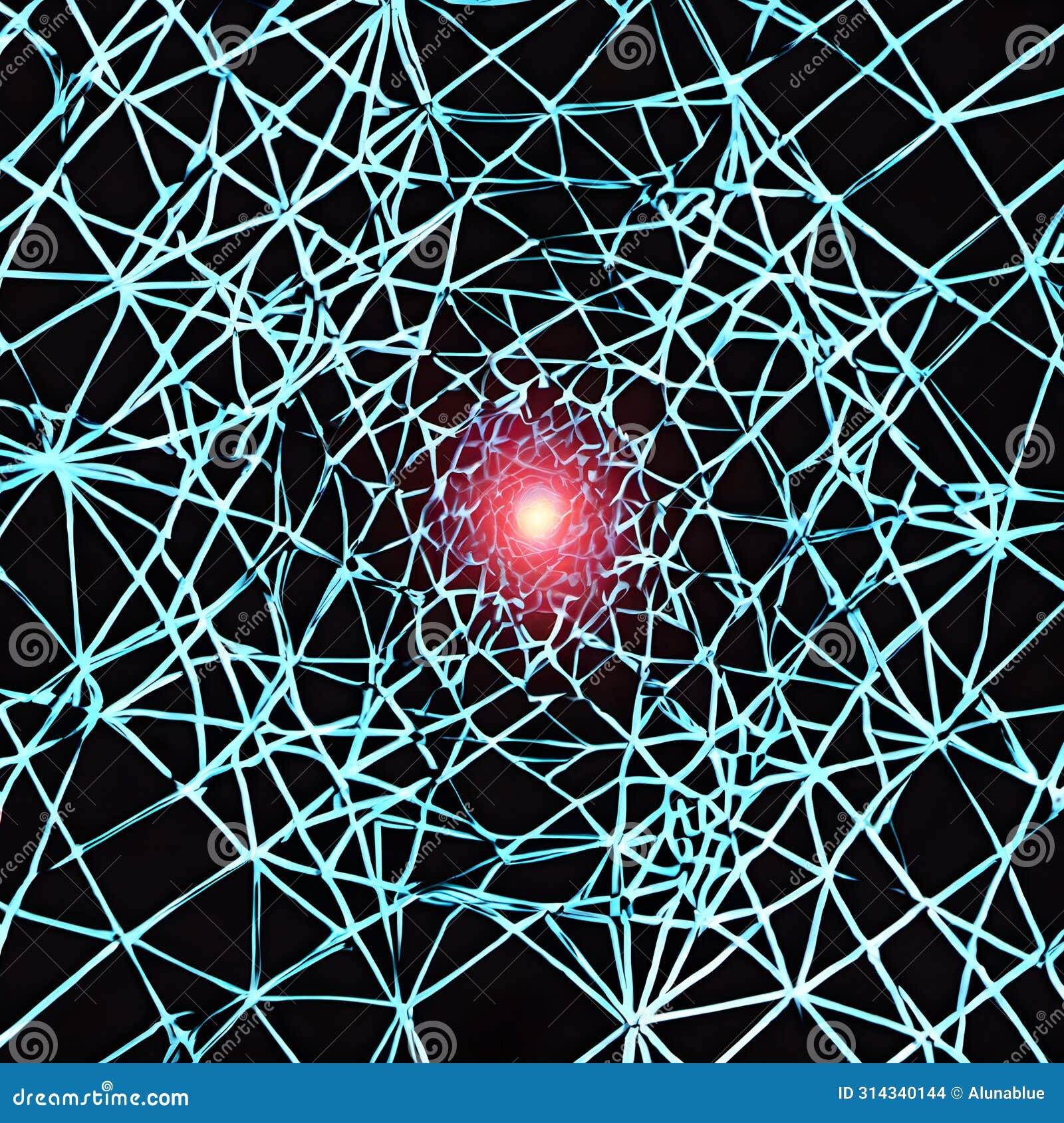 An Abstract Network of Interconnected Lines and Nodes. Stock Photo ...