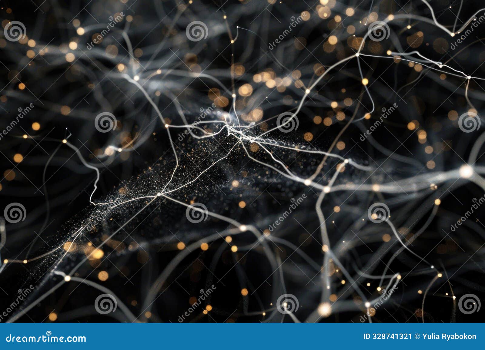 Abstract Network Of Points And Lines Forming Complex Structure Stock Image Image Of Plexus