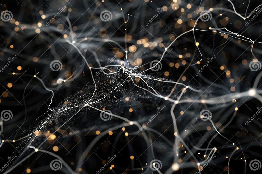 Abstract Network Of Points And Lines Forming Complex Structure Stock Image Image Of Plexus