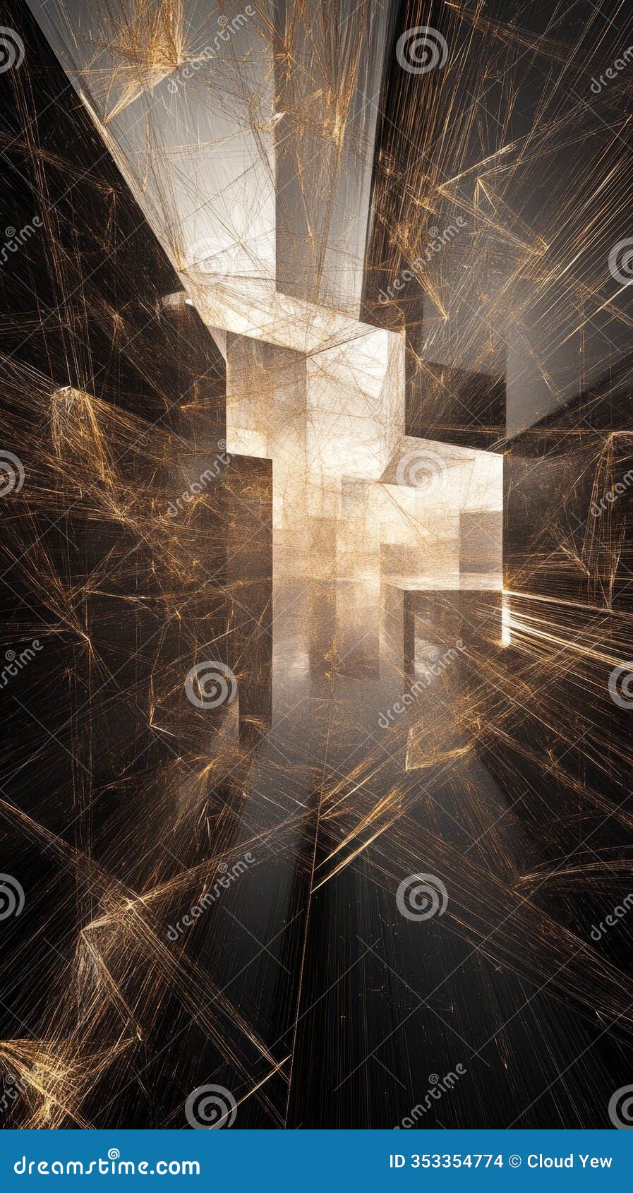 Abstract Network Structure Graphic Depicting Realistic Drama in an ...