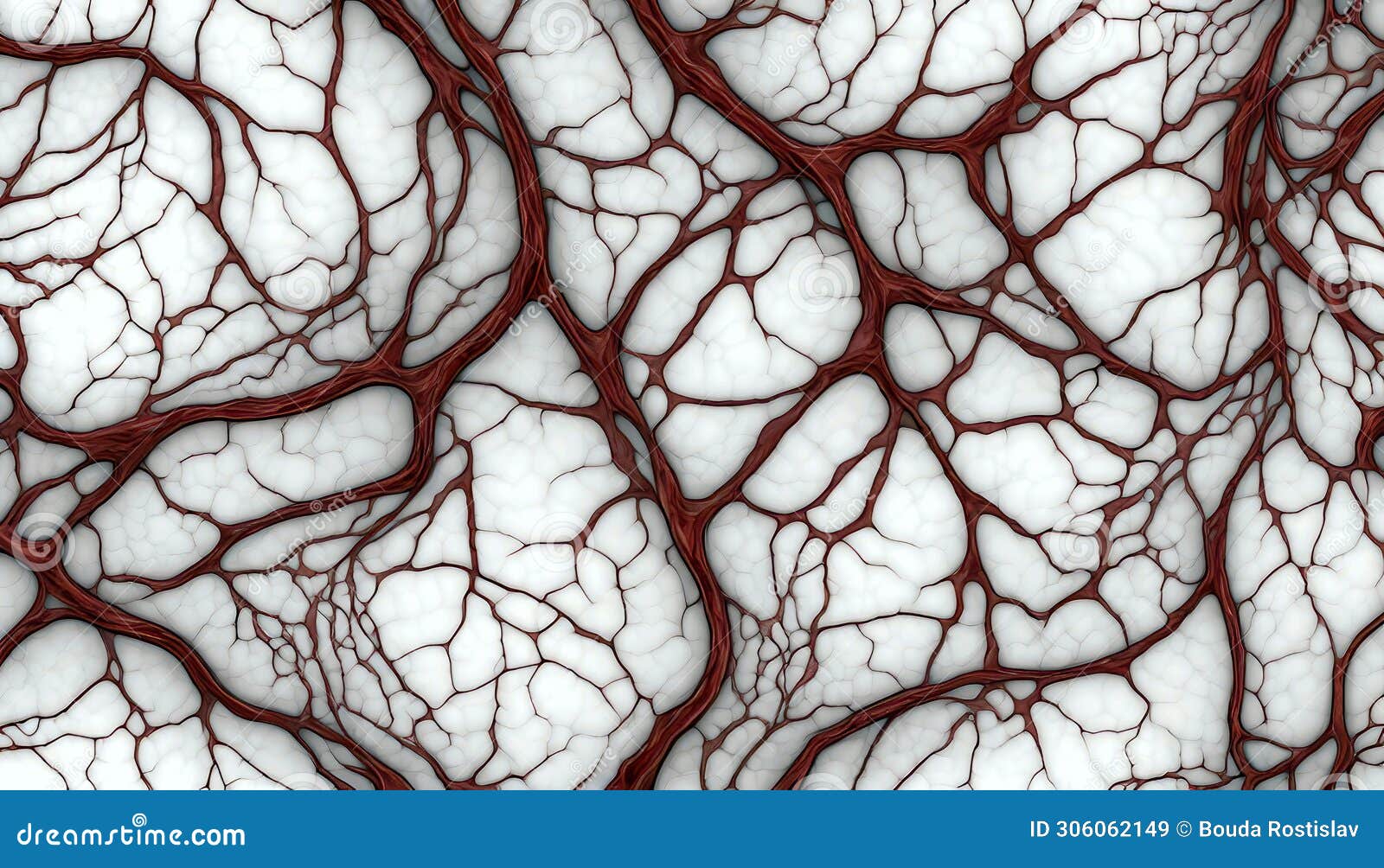 Abstract Network of Vein-like Structures Stock Illustration ...