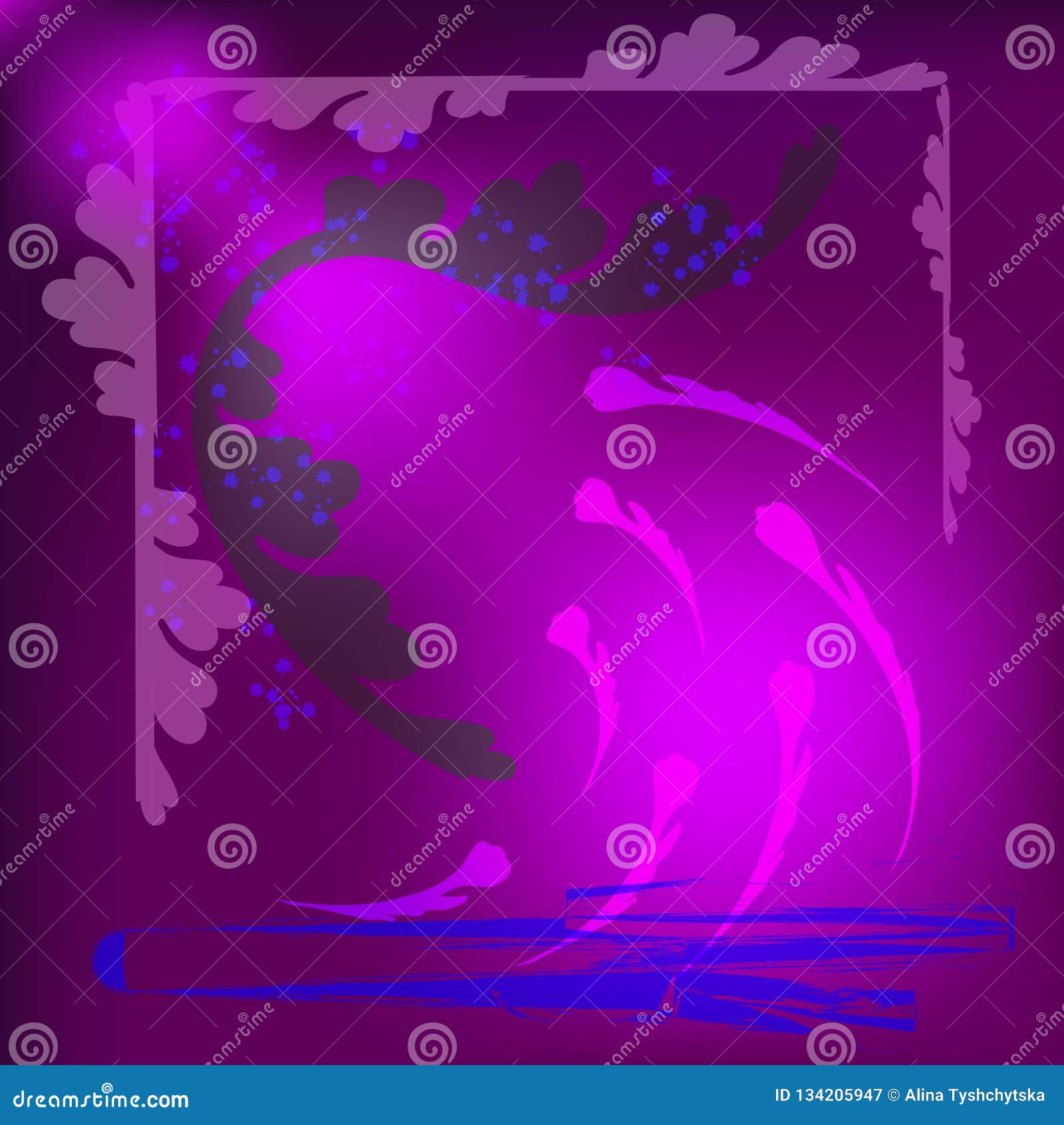 Abstract Network Violet on Dark Vector Background Stock Vector ...