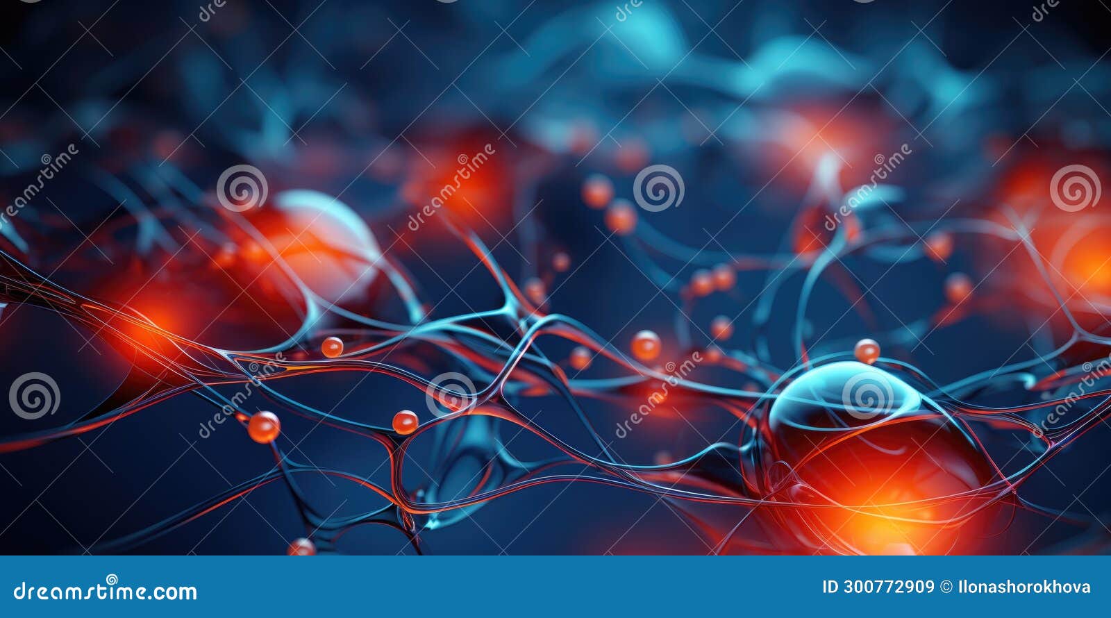 Abstract Neural Background. Ai Generated Stock Image - Image of neural ...
