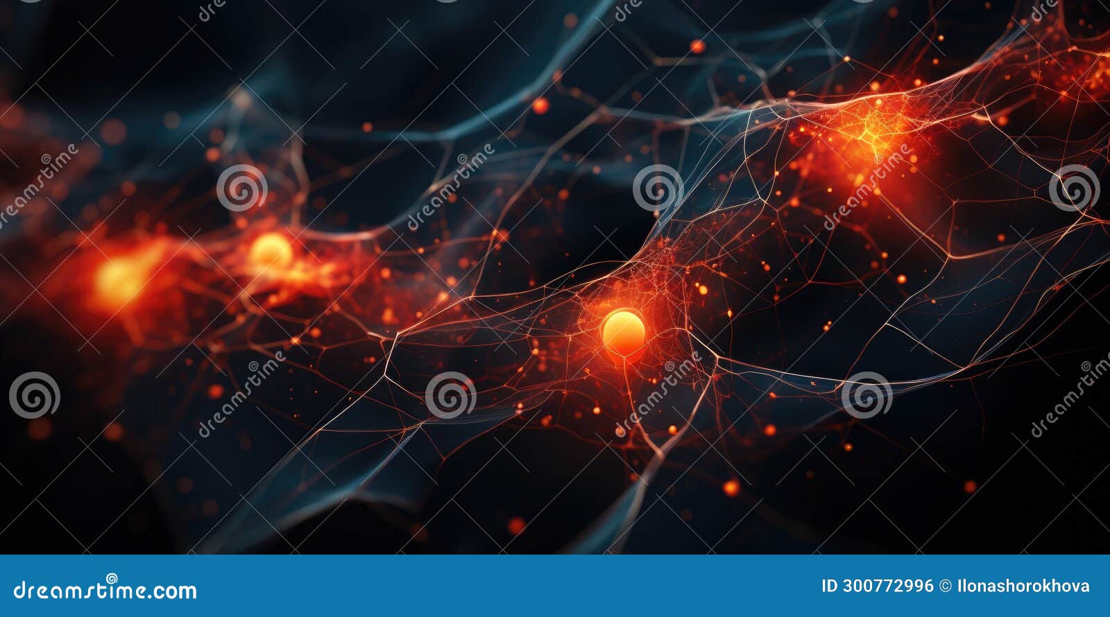 Abstract Neural Background. Ai Generated Stock Photo - Image of ...