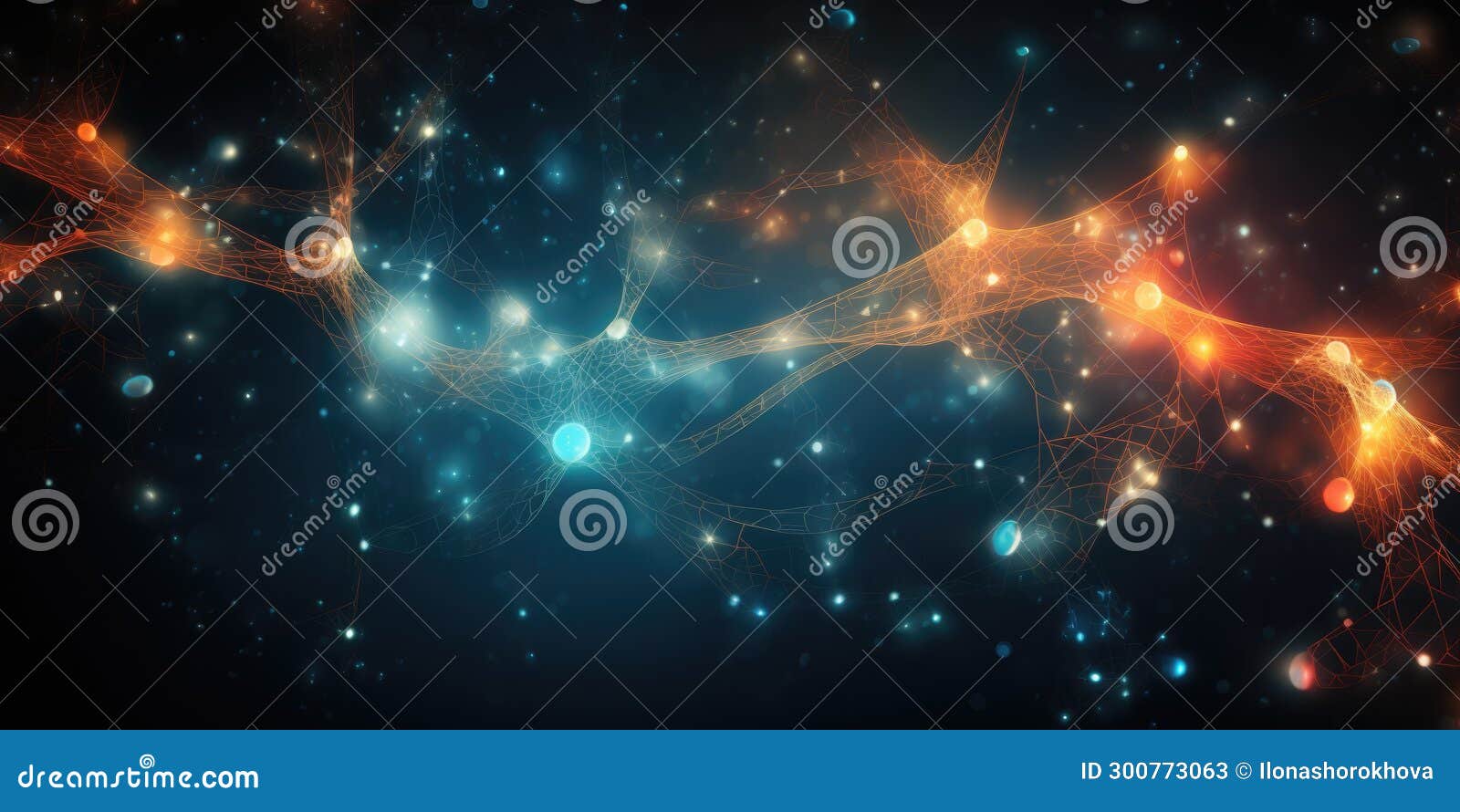 Abstract Neural Background. Ai Generated Stock Image - Image of machine, visualization: 300773063