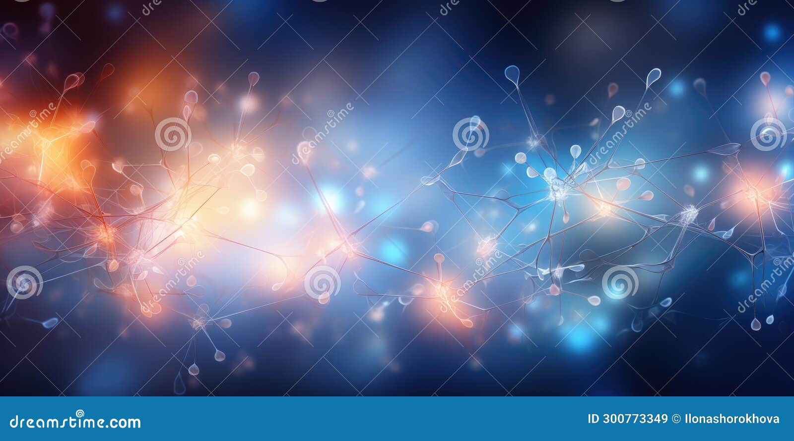 Abstract Neural Background. Ai Generated Stock Image - Image of cyber, machine: 300773349