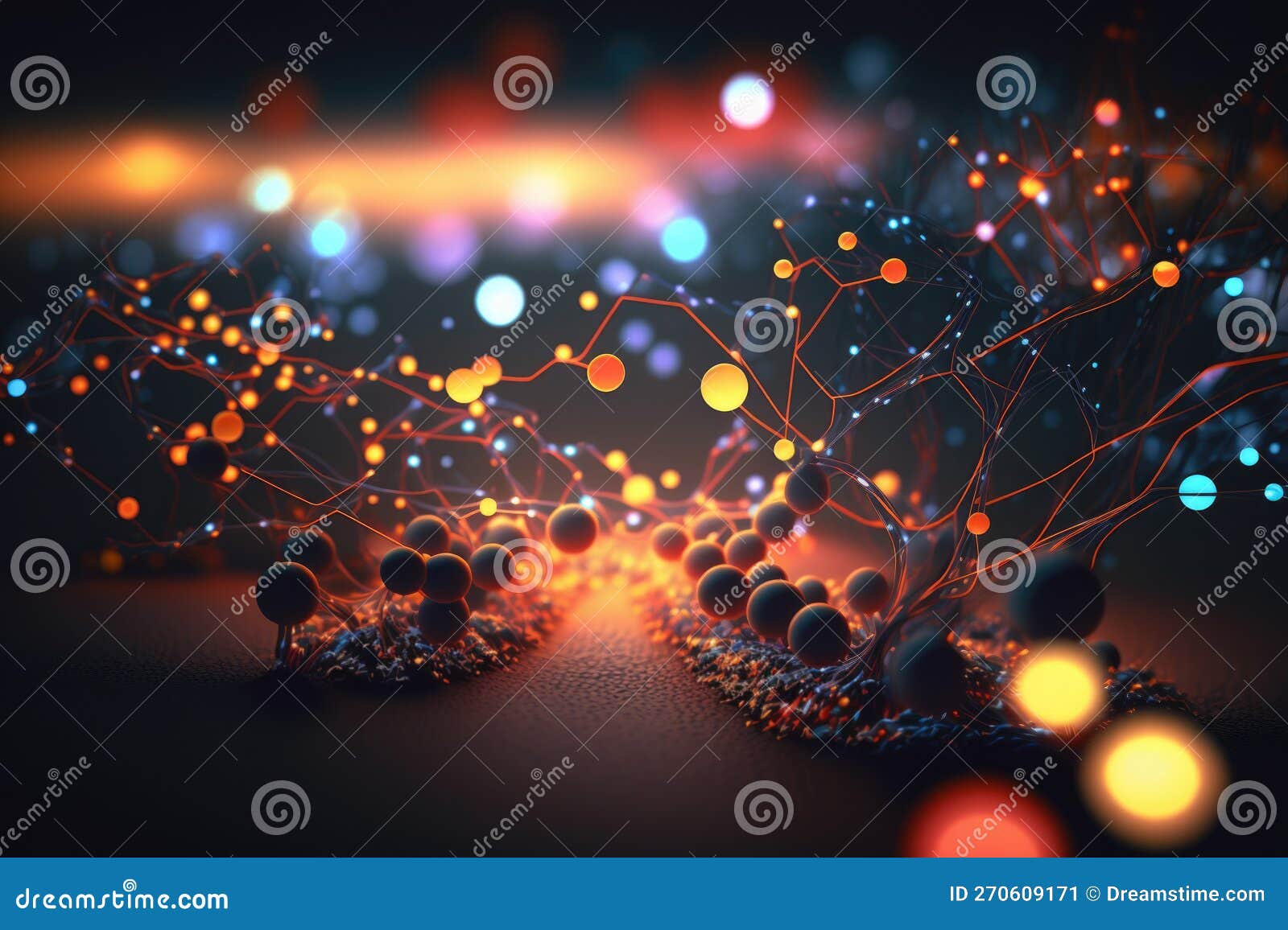 Abstract Neural Network And Artificial Intelligence Conceptual