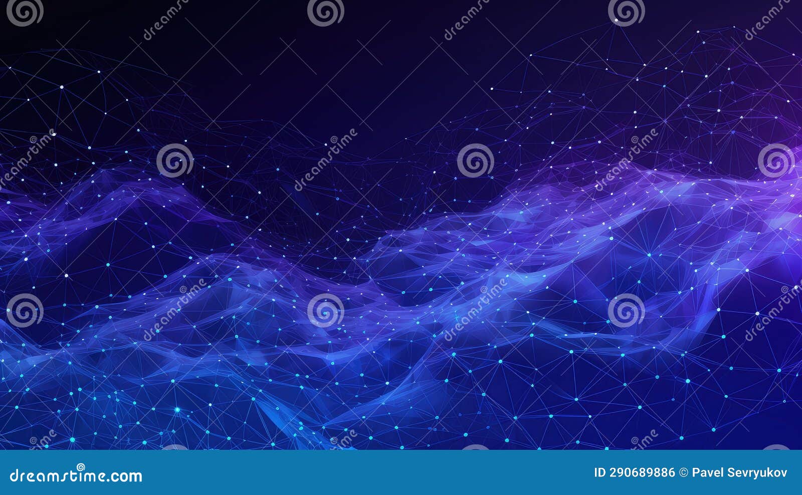 Abstract Neural Network Cascade Stock Illustration - Illustration of ...