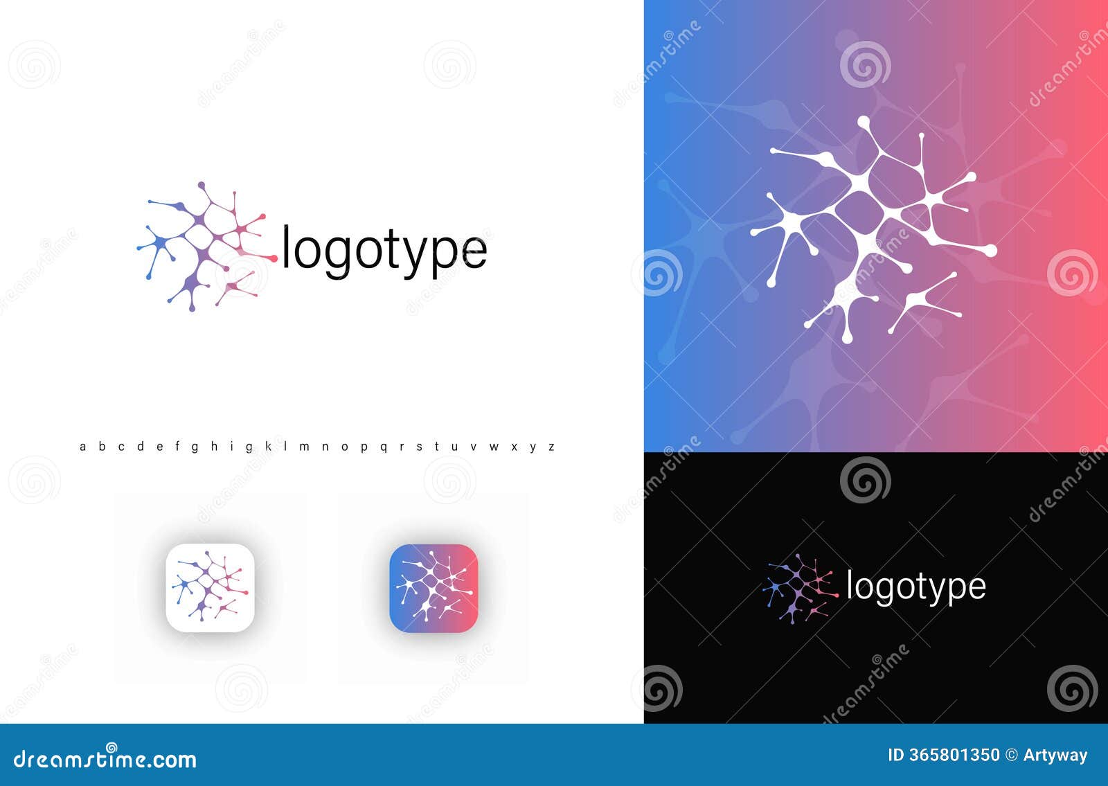 Abstract Neural Network Logo Symbolizing Connection, Innovation, And ...
