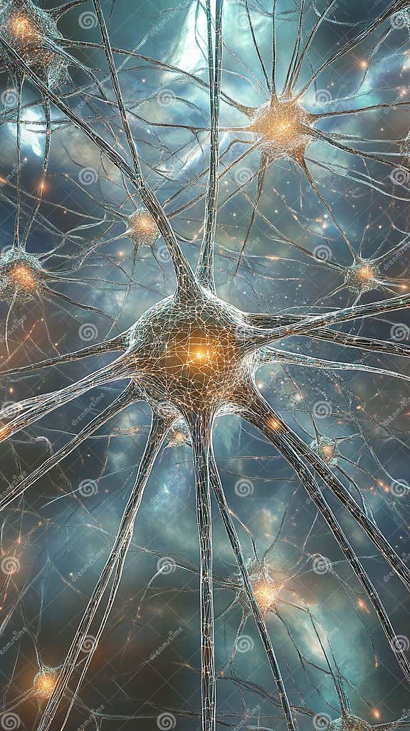 Abstract Neural Network Poster Reflecting the Evolution of Teamwork and ...