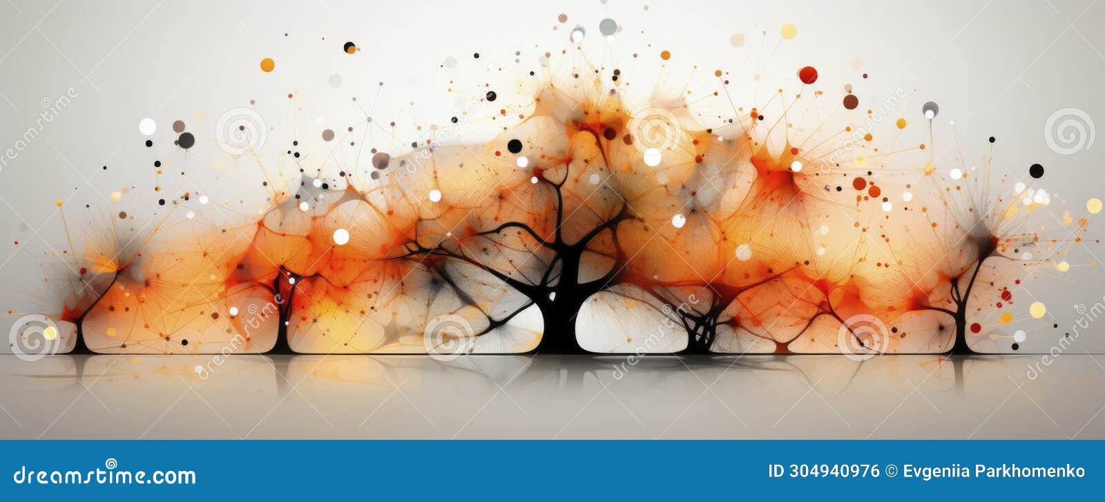 Abstract Neural Network Tree Art Stock Photo - Image of concept ...