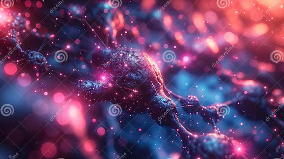Abstract Neural Network Visualization Generative Ai Stock