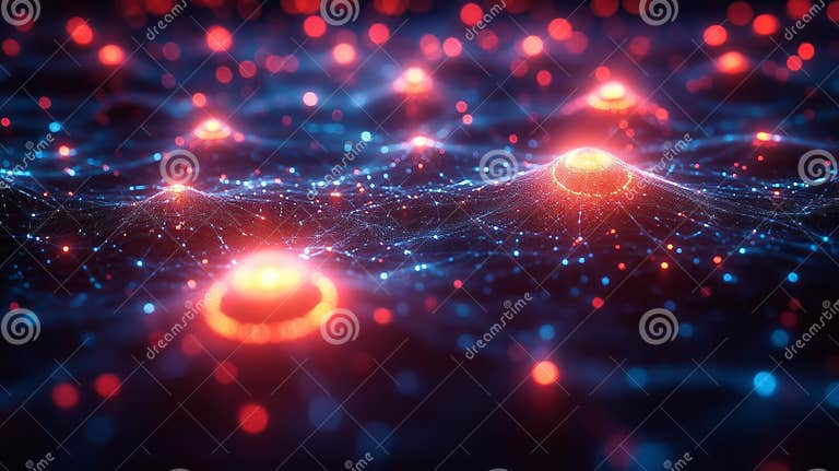 Abstract Neural Network Visualization Generative Ai Stock