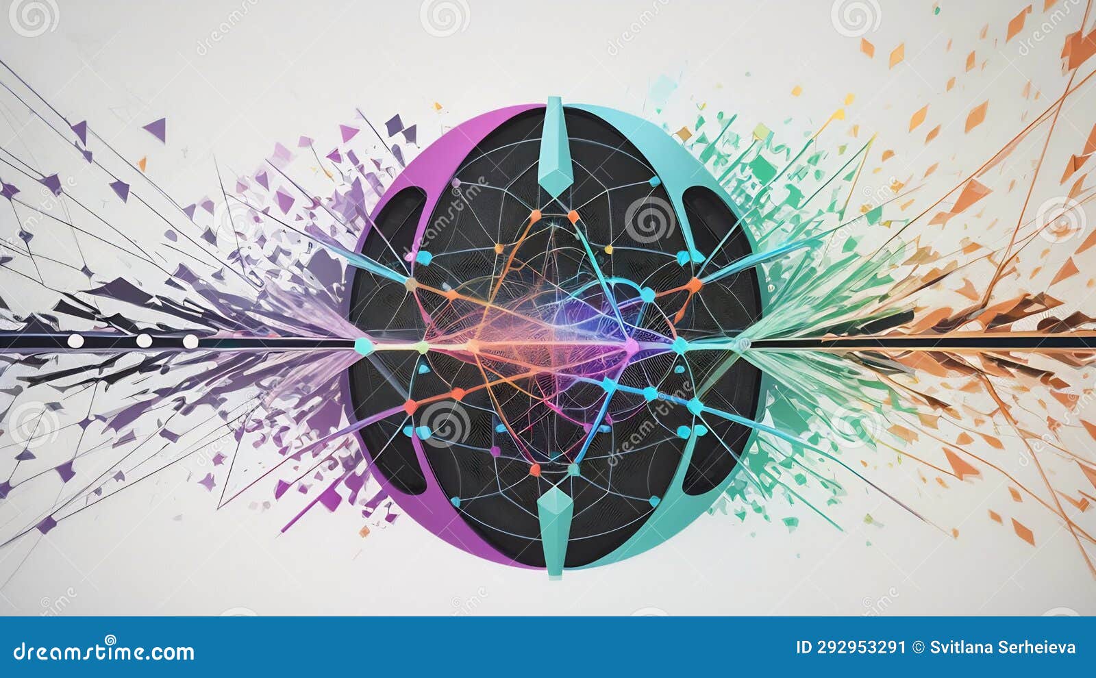 Abstract Neuro Brain or Technology Particles Stock Video - Video of ...