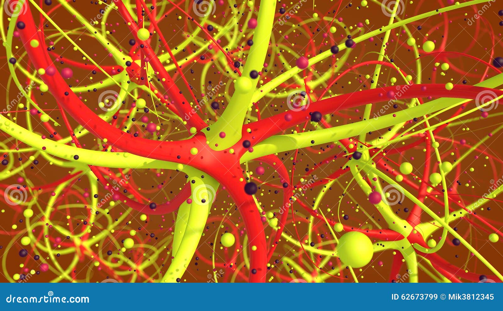 Abstract neuron connection stock image. Image of electron - 62673799
