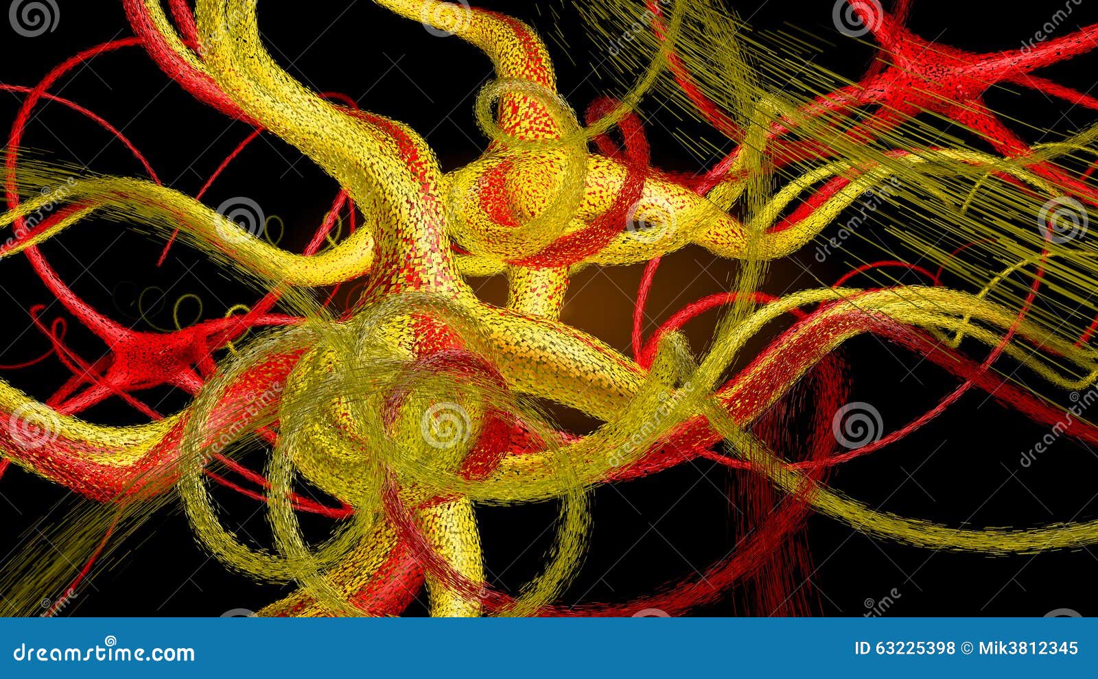 Abstract neuron connection stock illustration. Illustration of ...