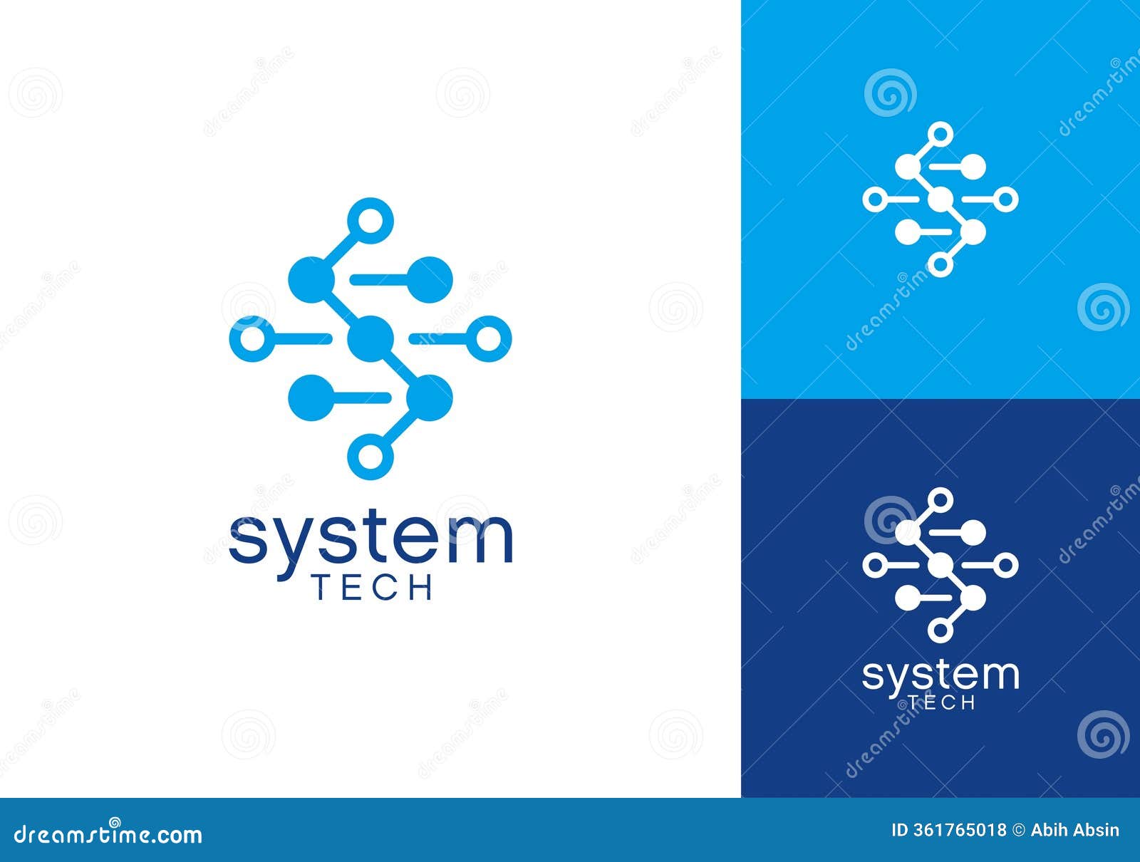 Abstract Neuron Digital Tech Logo. Letter S with System Technology ...