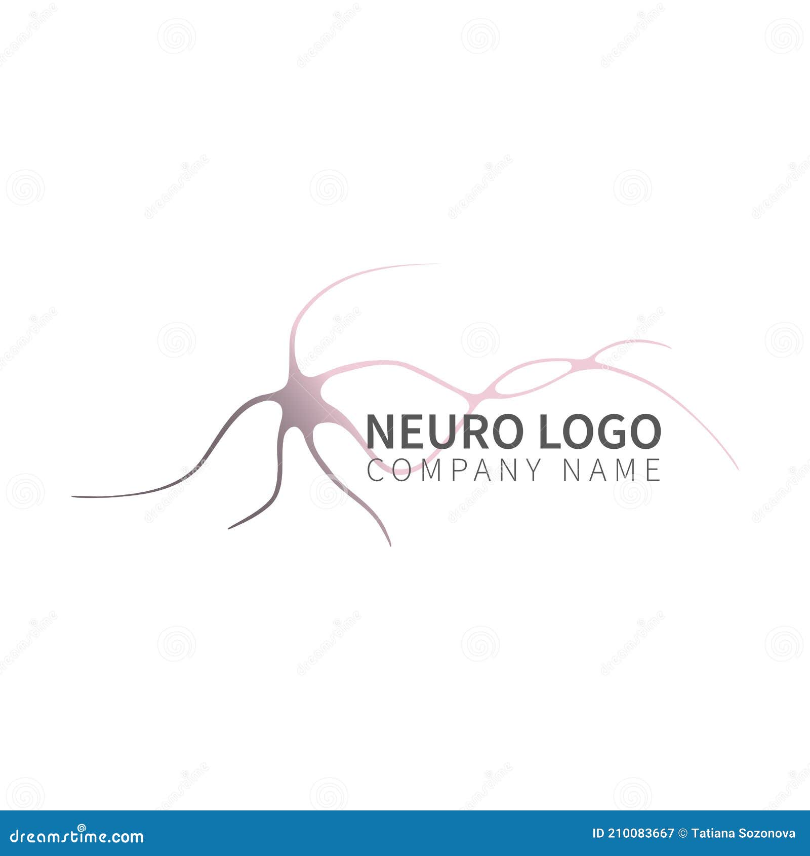 Abstract Neuron Logo Design Isolated On A White Background. Vector ...