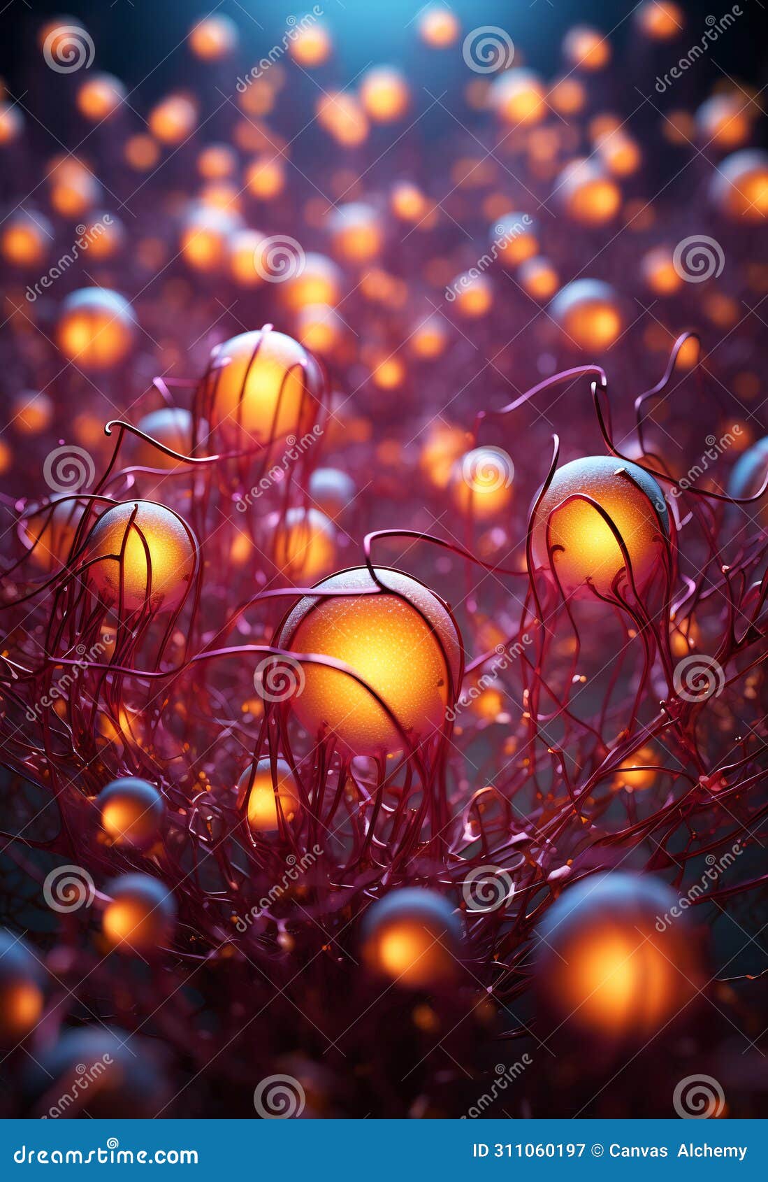 Abstract Neuronal Forest stock illustration. Illustration of nature ...