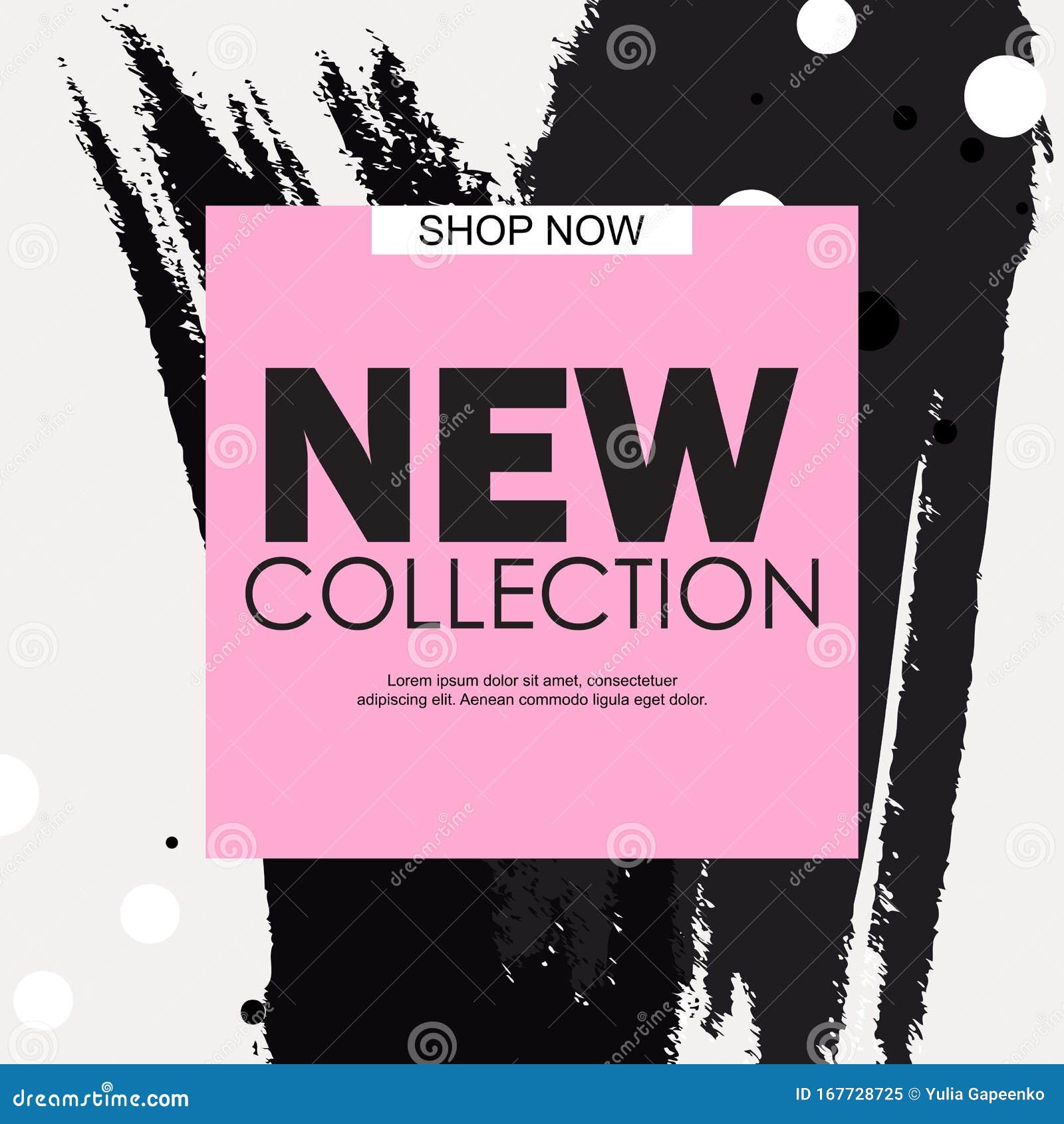 Abstract New Collection Poster Template Background. Vector Illustration ...