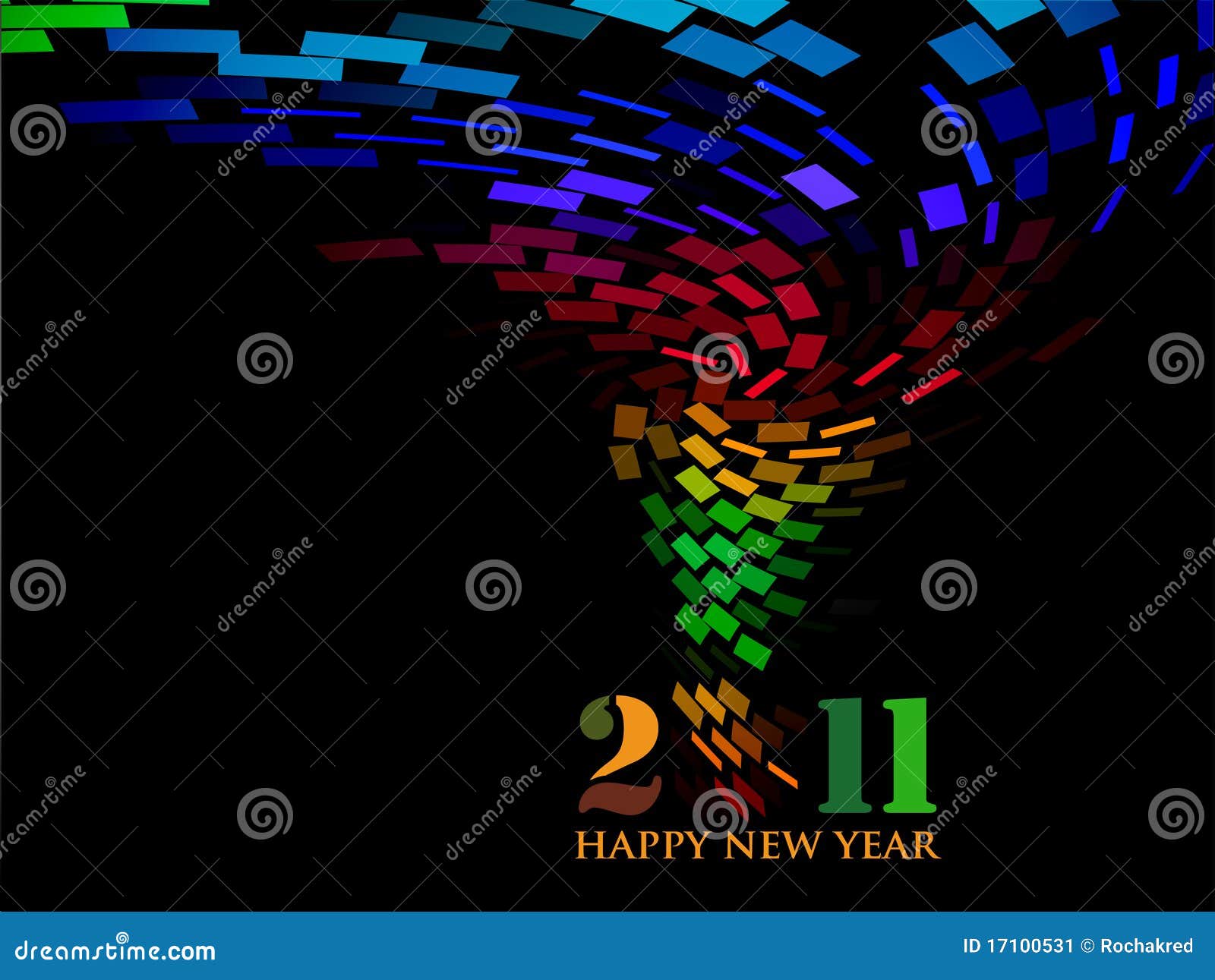 Abstract New Year 2011 Design Stock Vector - Illustration of wishes ...